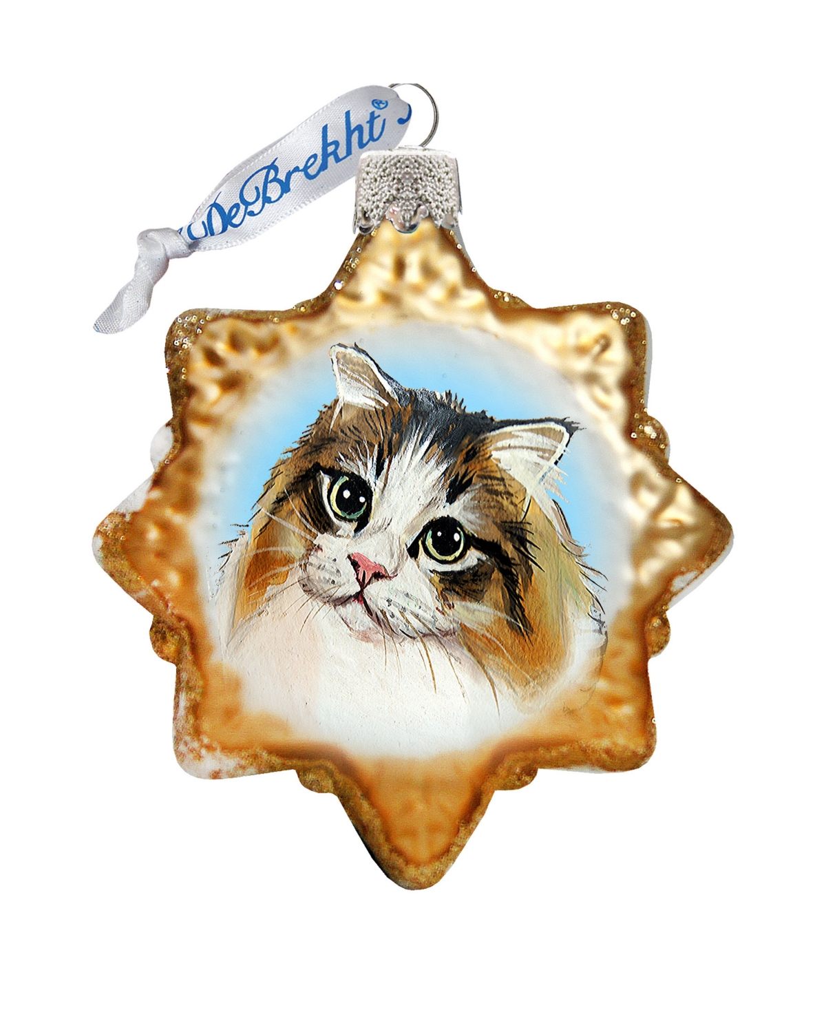 Click here for Designocracy Kitty Cat Mercury Holiday Ornament -... prices