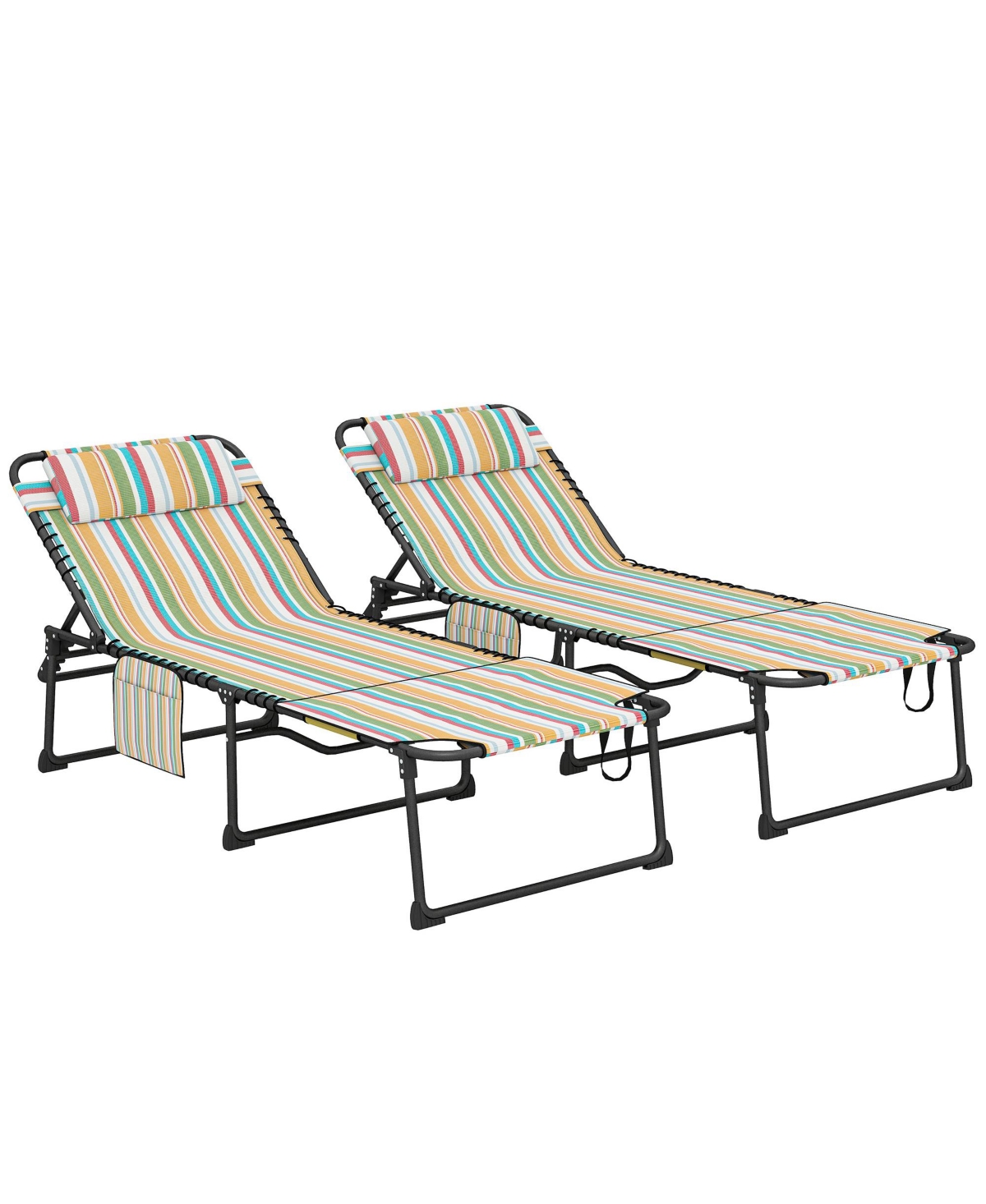 Click here for Outsunny 2-Piece Folding Chaise Lounge  Reclining... prices