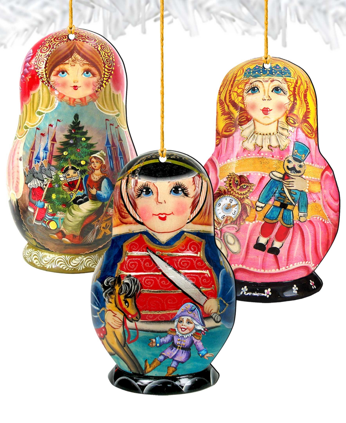 Click here for Designocracy Nutcracker Dolls Wooden Ornaments  Se... prices