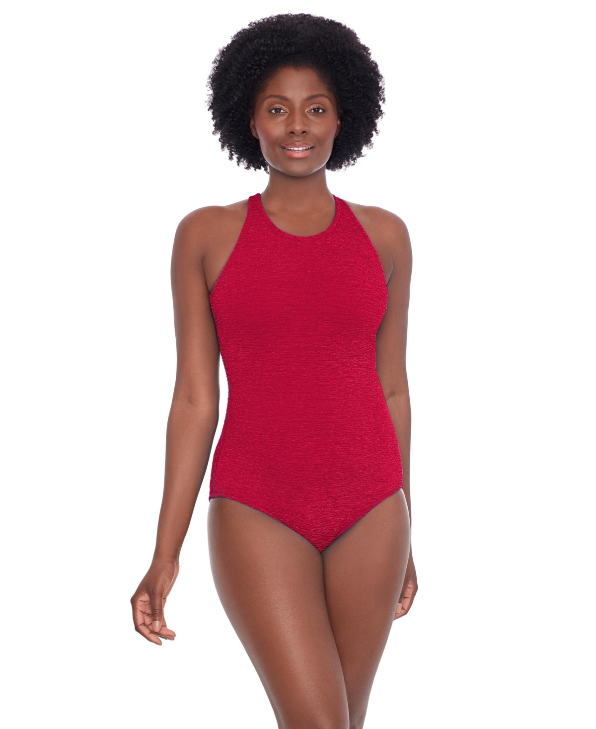 Click here for Krinkle Womens Chlorine Resistant High Neck One-Pi... prices