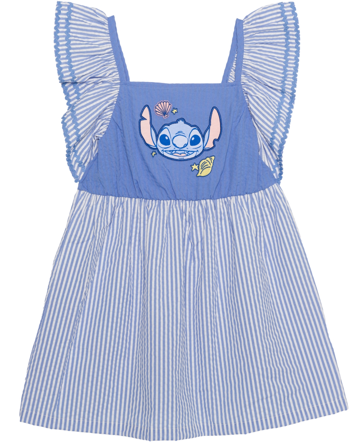 Click here for Hybrid Girls 2T-6X Stitch Flutter-Sleeve Dress - B... prices