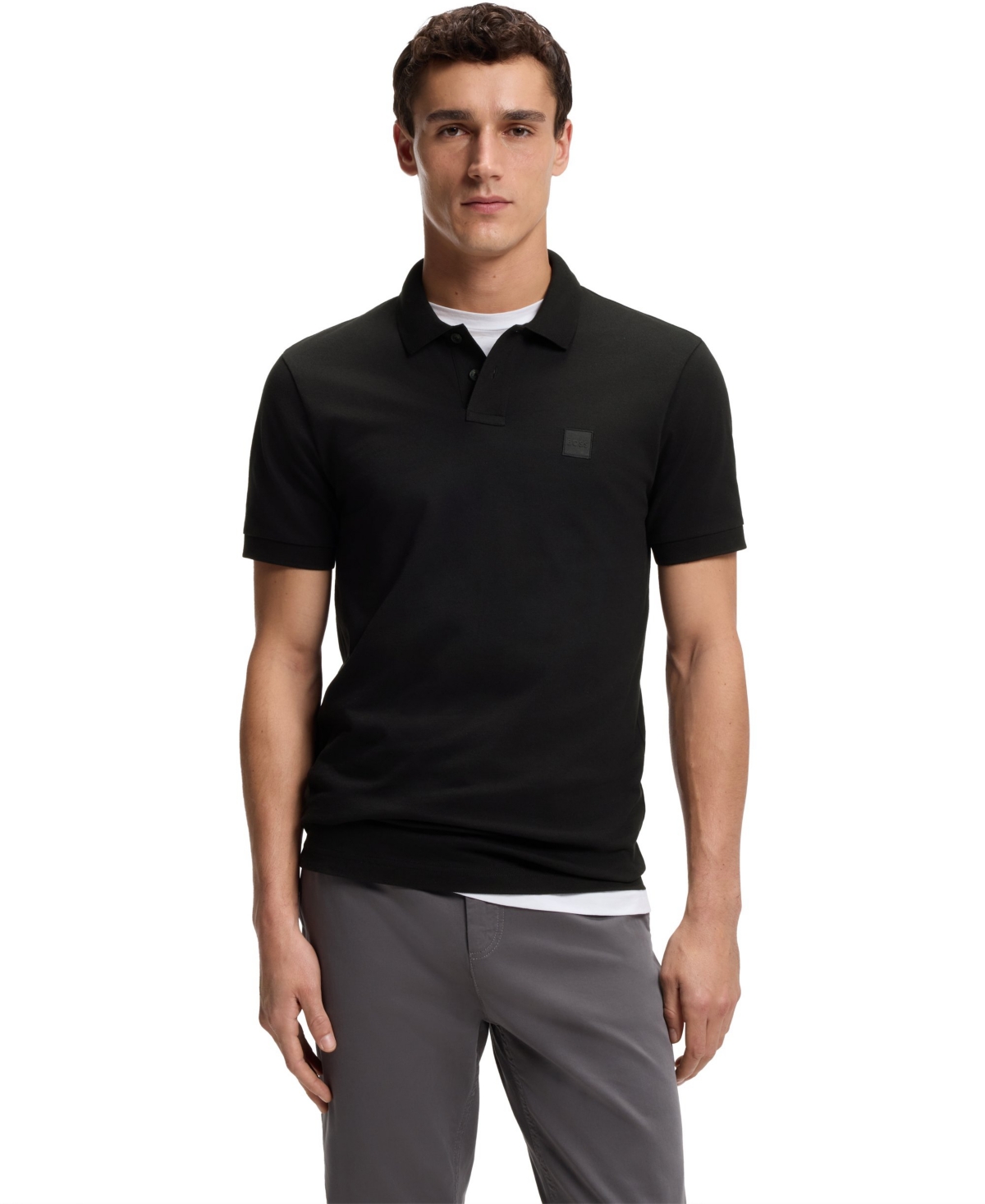 Click here for Boss by Hugo Boss Mens Slim-Fit Stretch-Cotton Log... prices