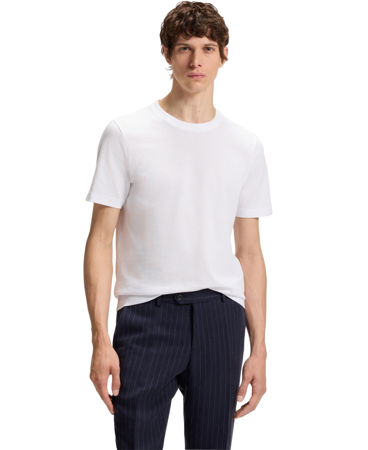 Click here for Boss by Hugo Boss Mens Bubble-Jacquard Structure T... prices