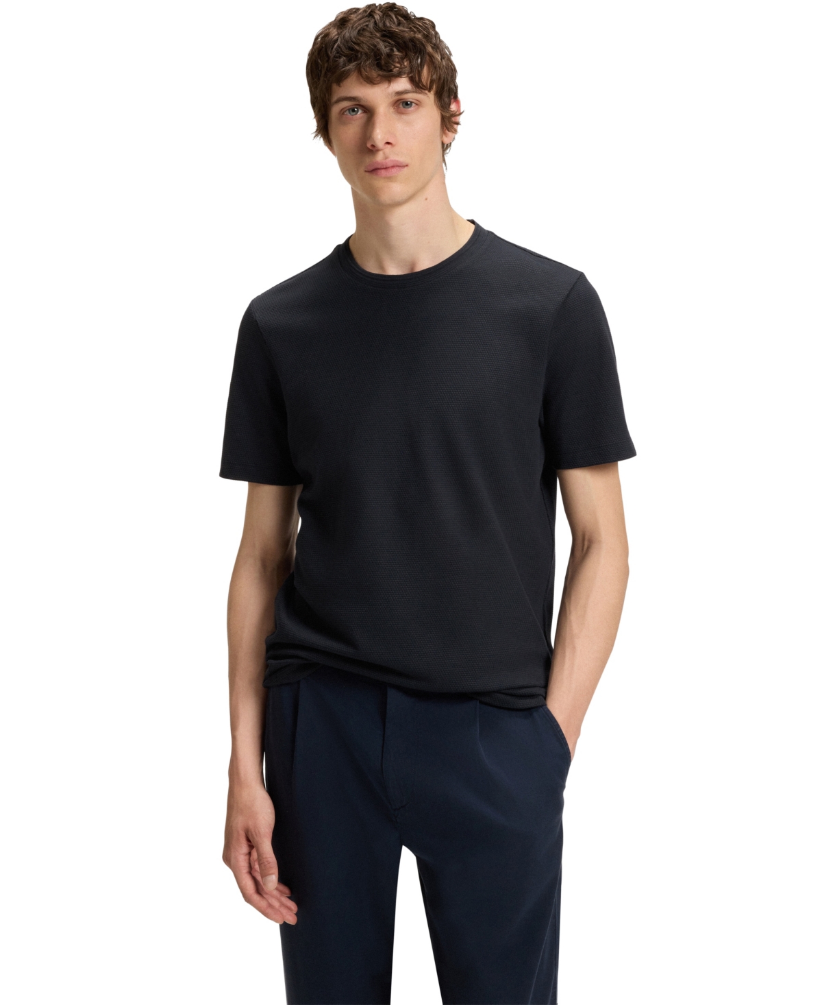 Click here for Boss by Hugo Boss Mens Bubble-Jacquard Structure T... prices