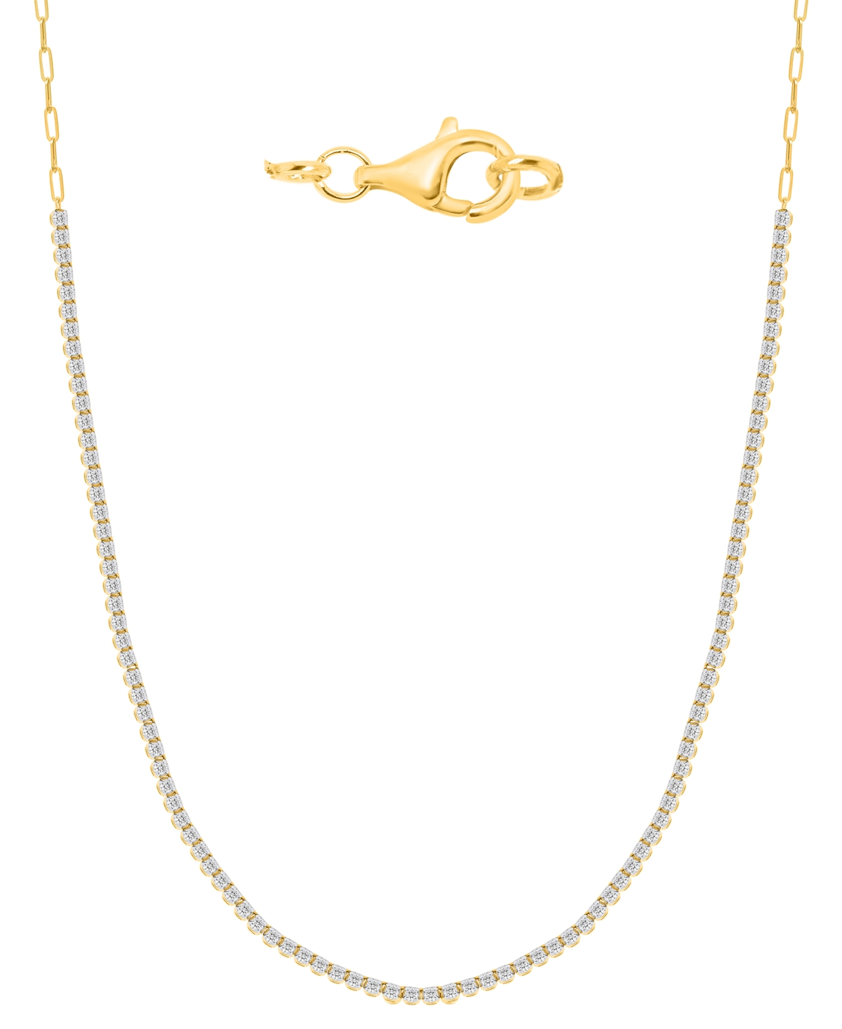 Click here for Macys Diamond (1 ct. t.w.) Necklace in Sterling Si... prices