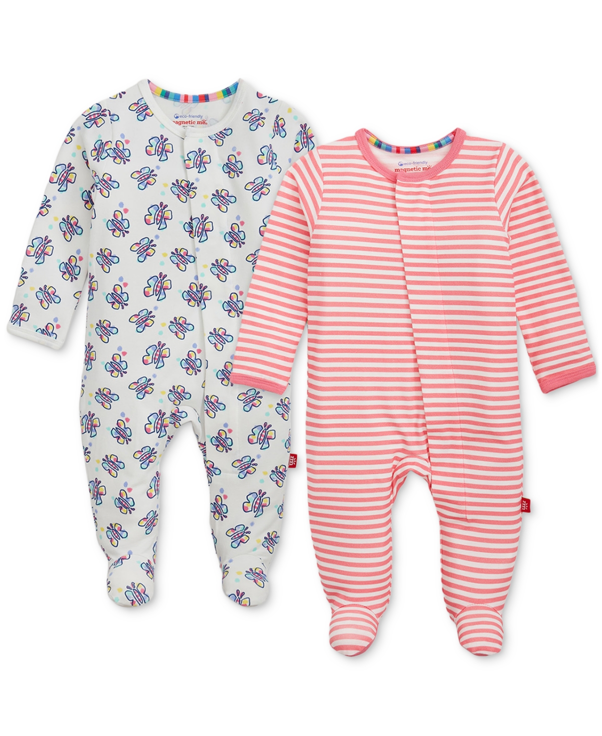 Click here for Magnetic Me Baby Girls Long-Sleeve Striped-Print C... prices