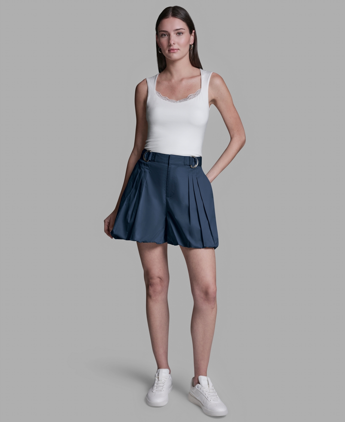 Click here for Bcbg Womens Belted Bubble Hem High-Rise Shorts - I... prices