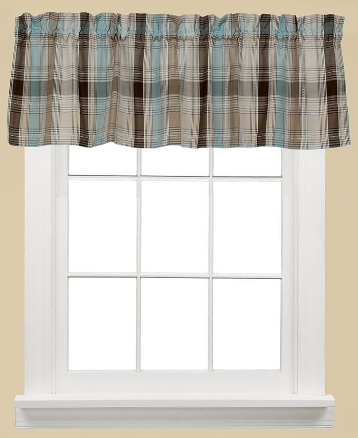 Saturday Knight Cooper Plaid 58" x 13" Valance - Macy's