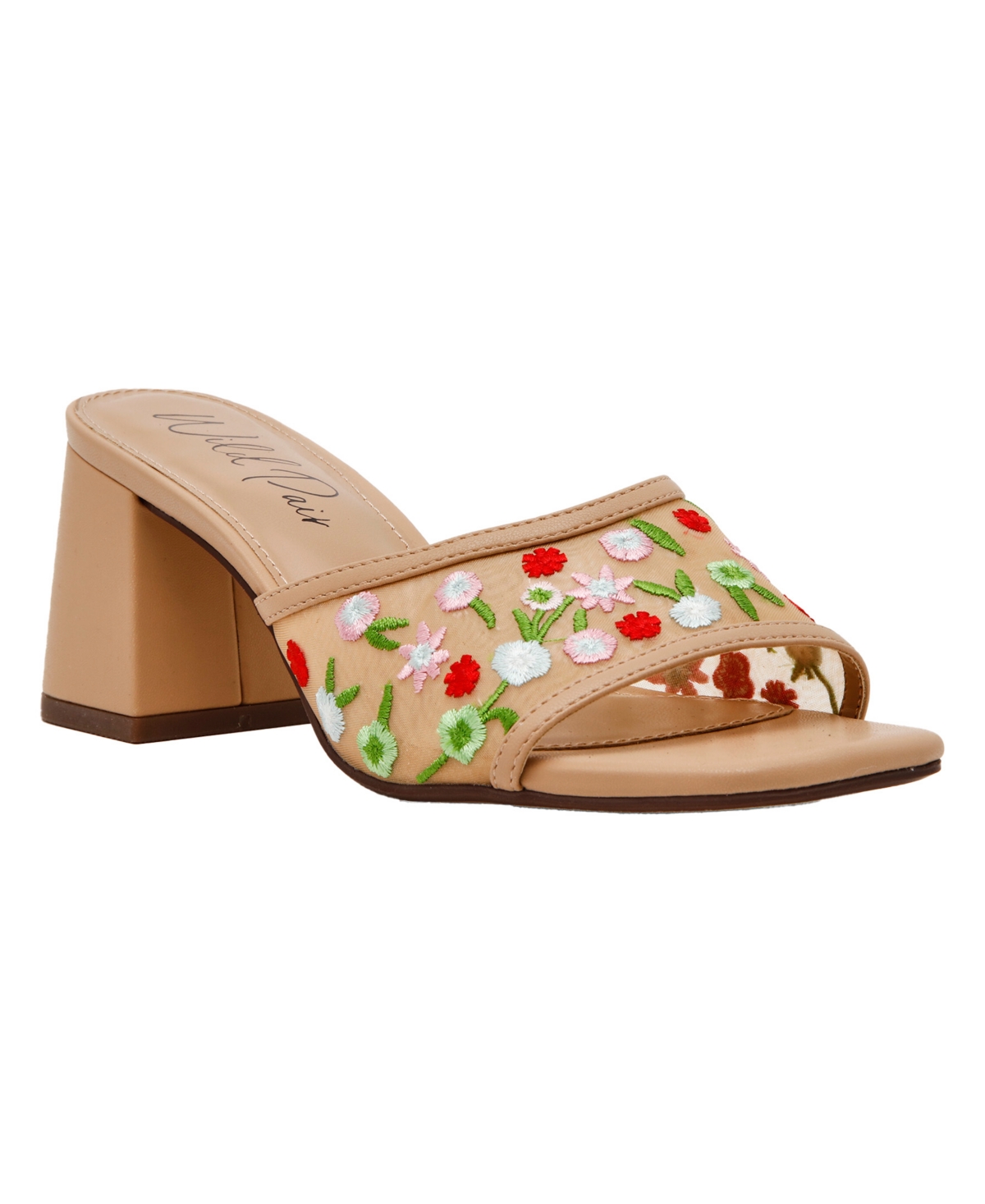 Click here for Wild Pair Womens Piillar Slip-On Block Sandals  Ma... prices