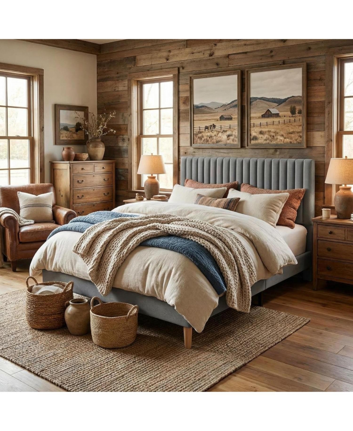 Click here for gaomon Upholstered Platform Bed Frame Vertical Cha... prices