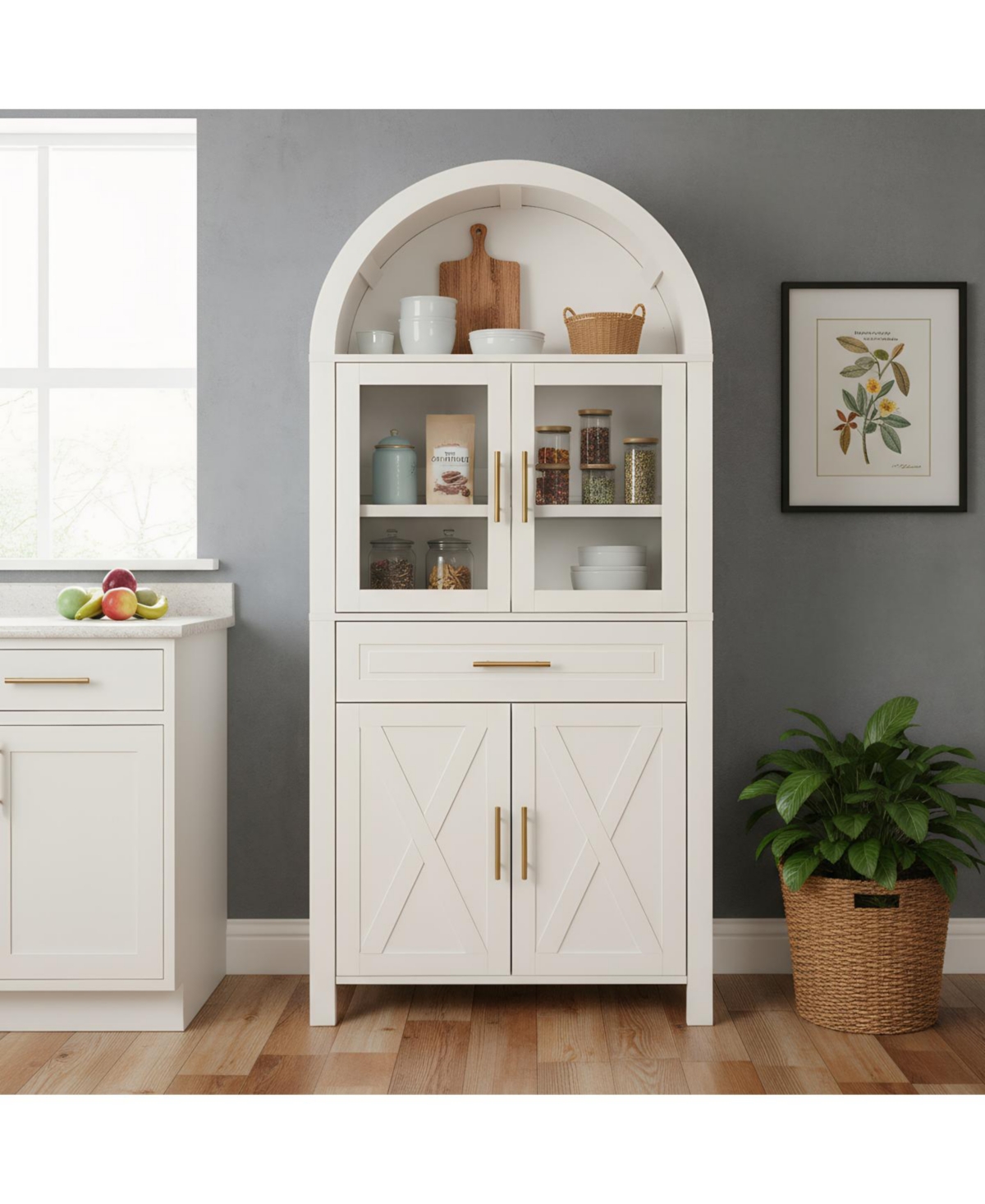Click here for Streamdale Furniture 71 Arched Farmhouse Kitchen P... prices