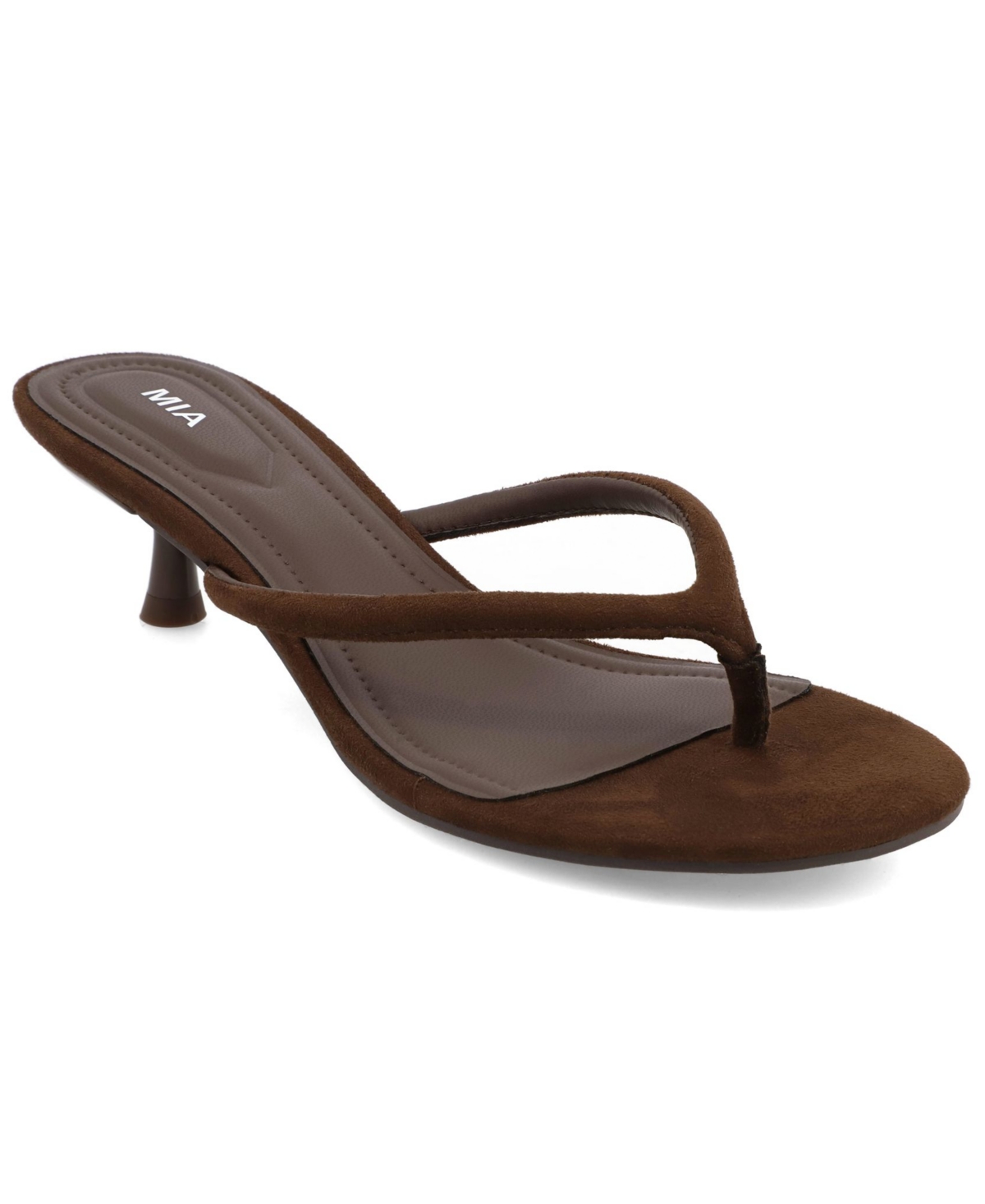 Click here for Mia Womens Farren Thong Dress Sandals - Chocolate prices