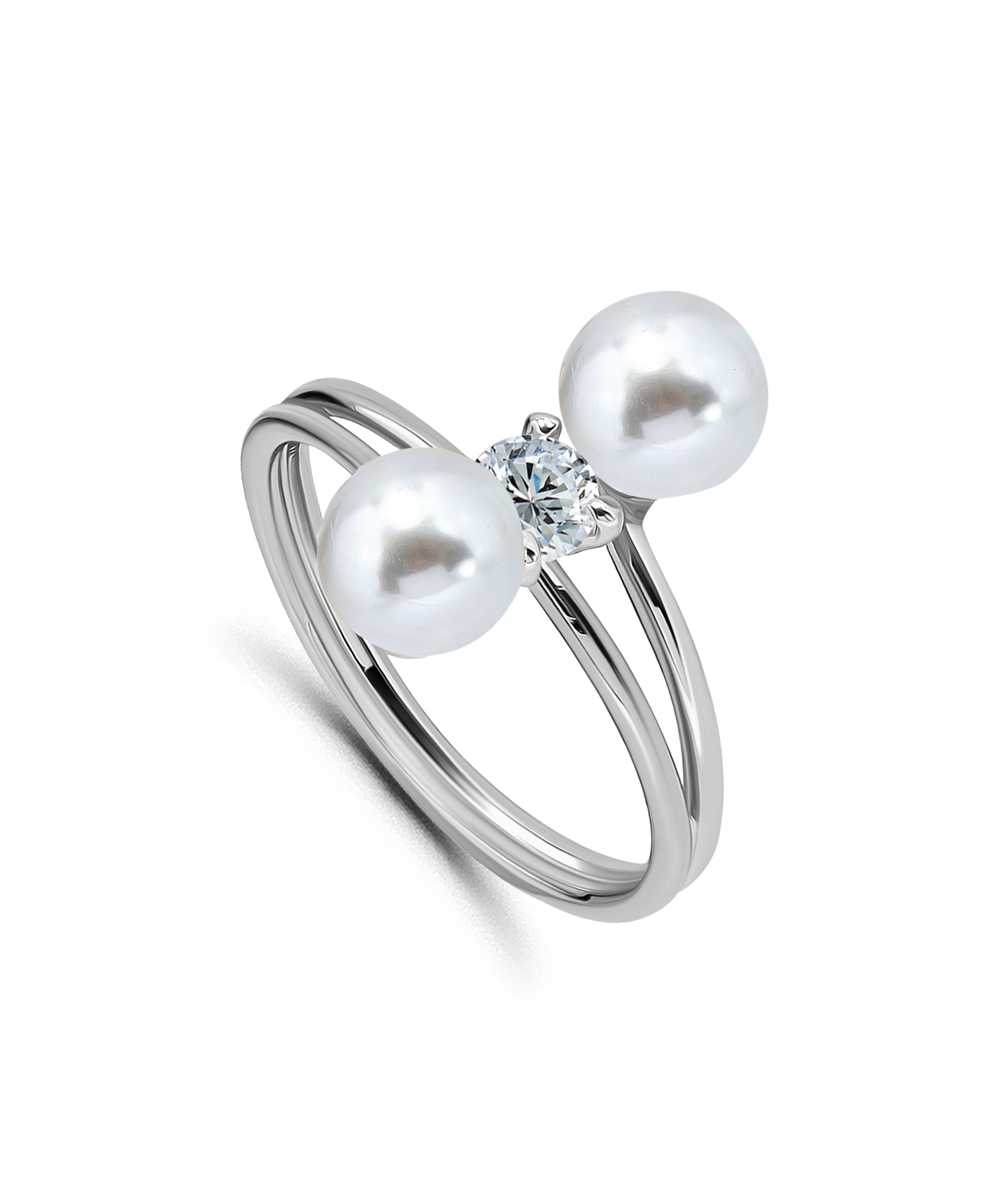 Click here for Macys 1/3 Cttw 4mm Round Cubic Zirconia Center Sto... prices