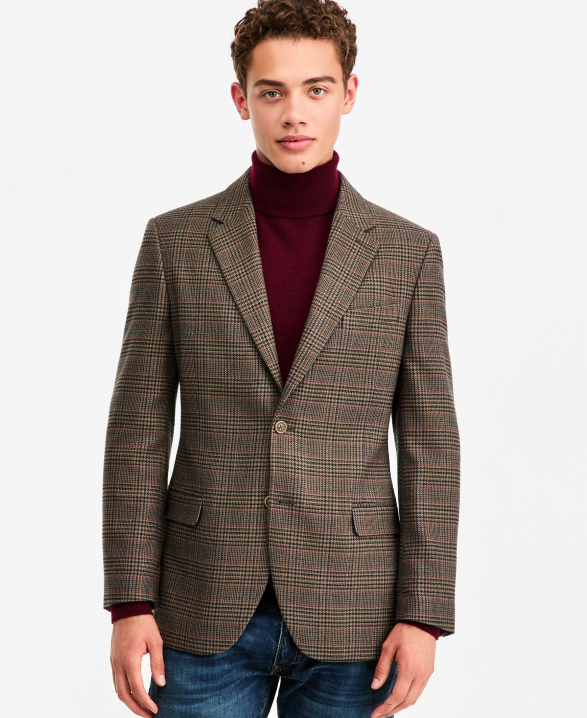 Click here for Nautica Mens Modern-Fit Tweed Patterned Sport Coat... prices