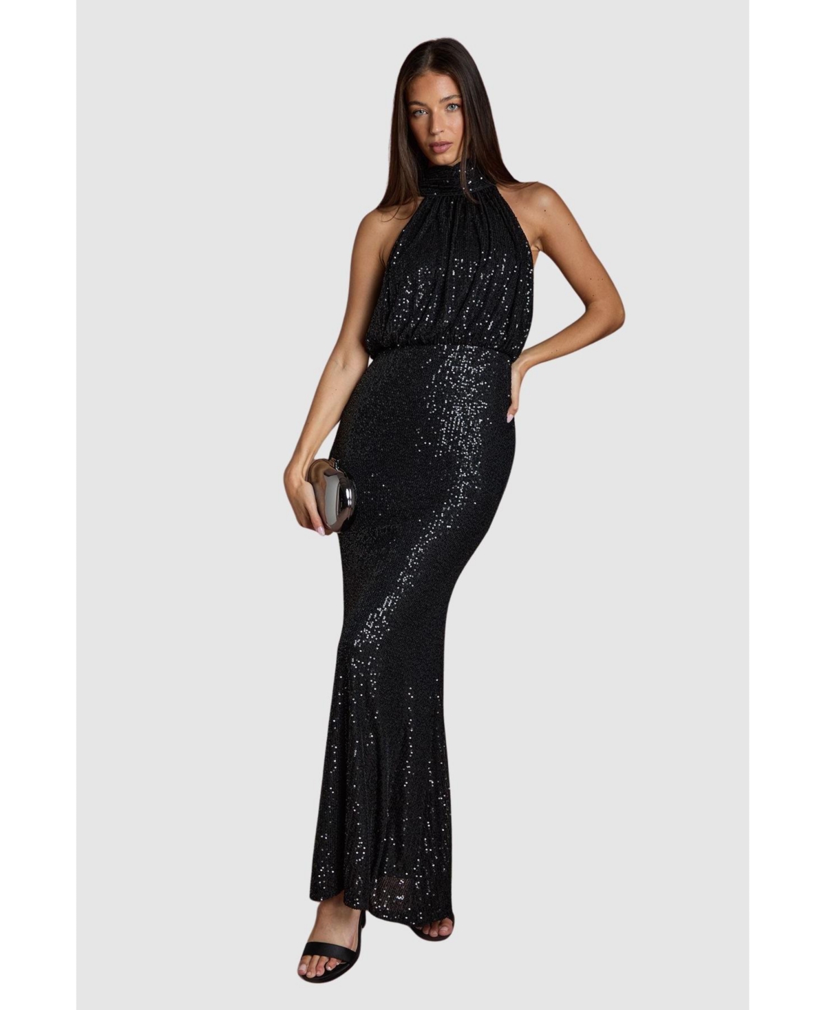 Click here for Coast Womens Halterneck Sequin Bridesmaid Maxi Dre... prices