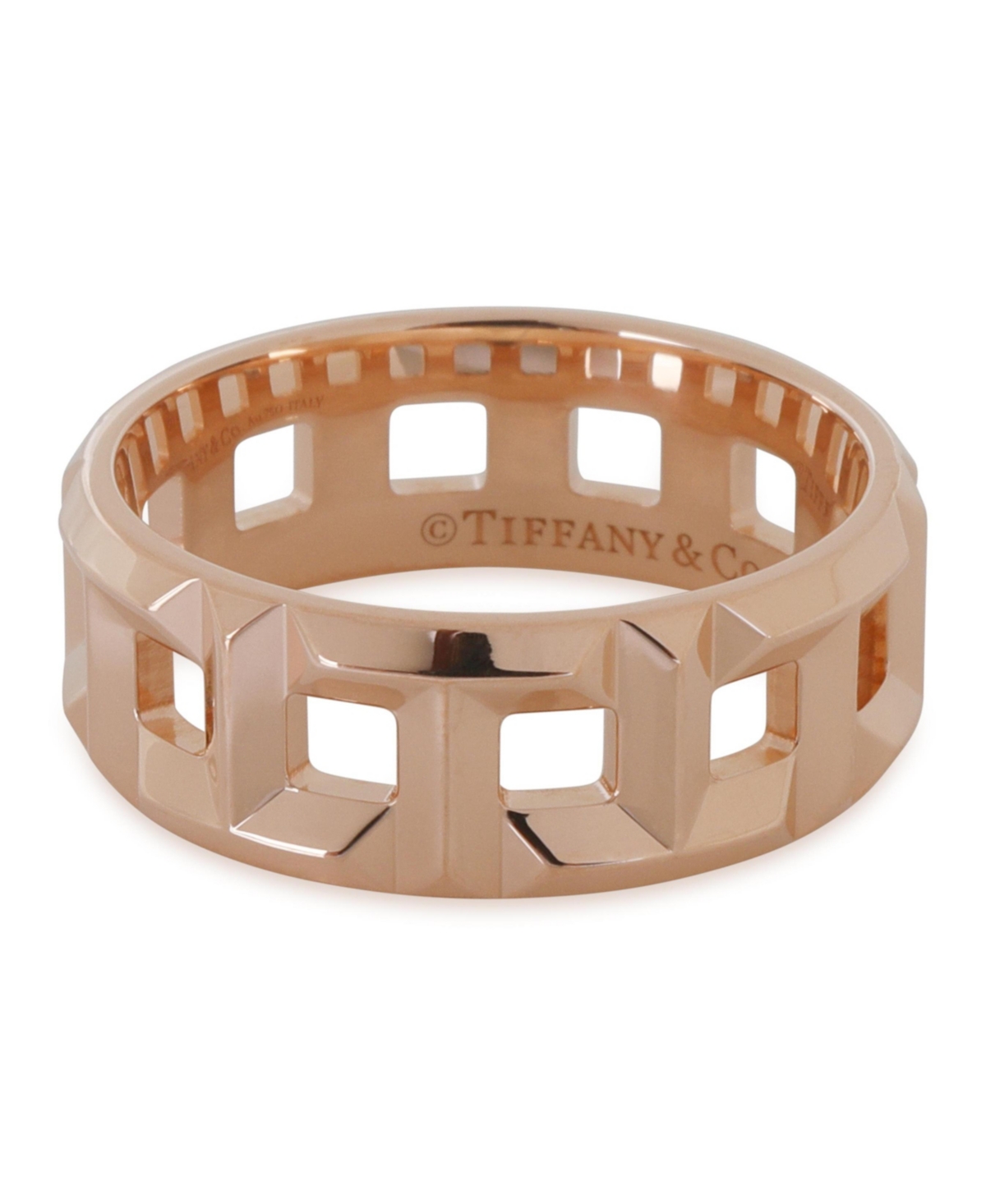 Click here for Pre-Owned Tiffany & Co Rose Gold Tiffany T True 8m... prices