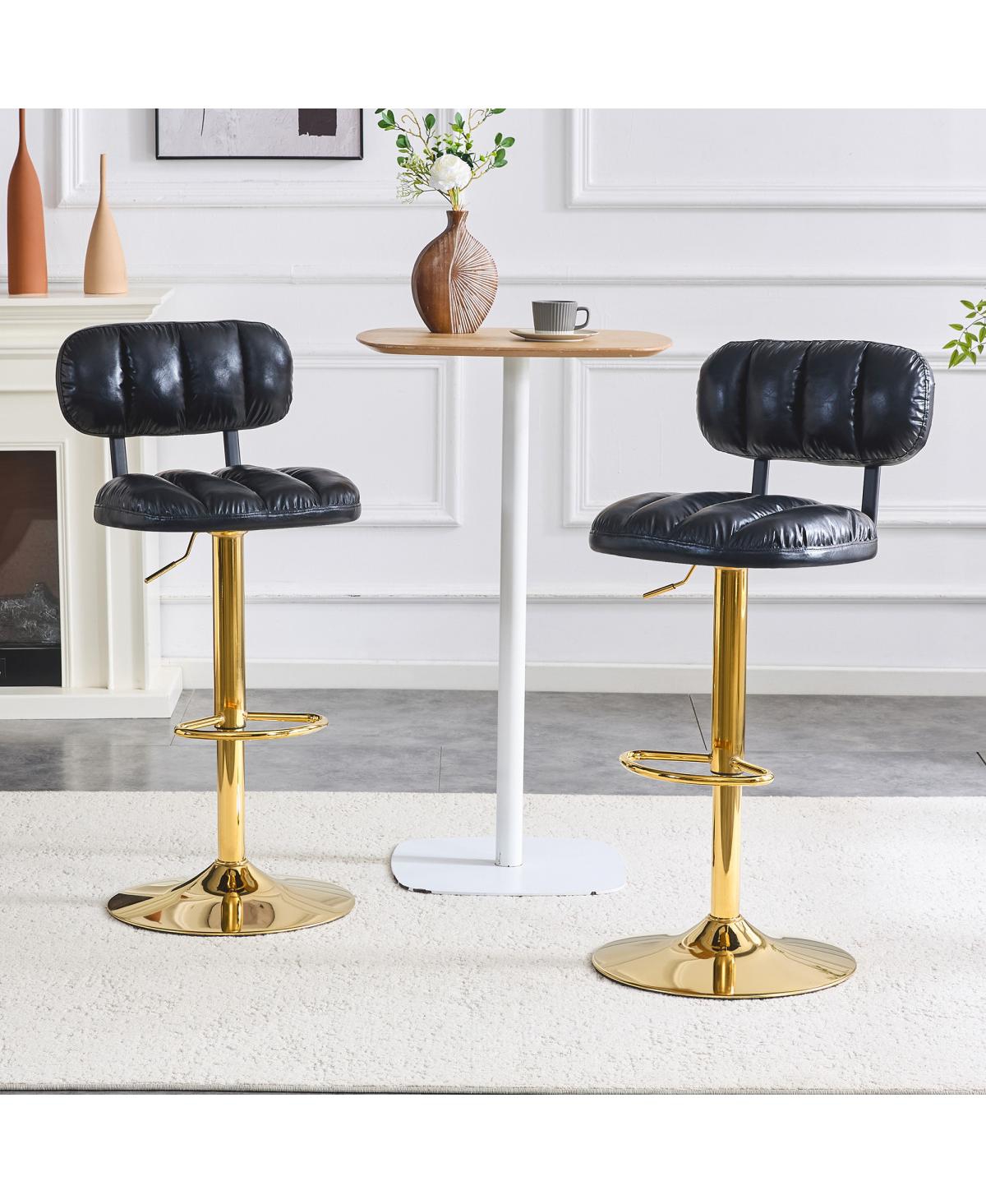 Click here for Streamdale Modern Adjustable Pu Leather Bar Stools... prices