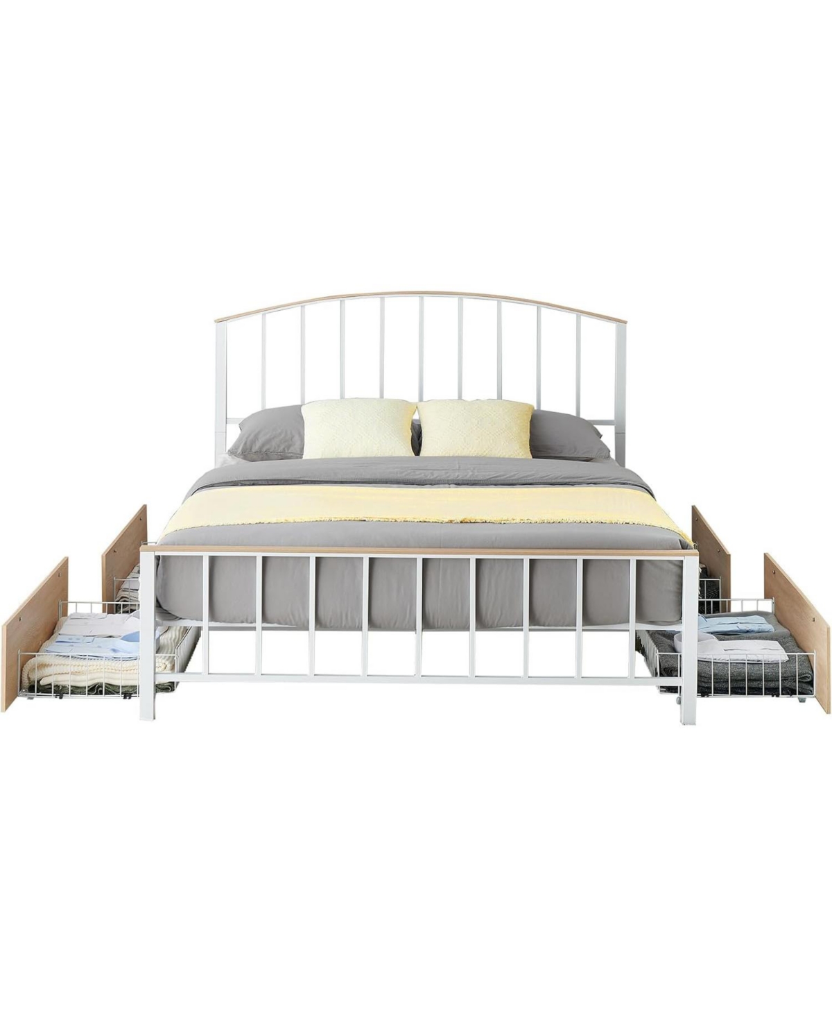 Click here for gaomon Full Metal Bed Frame With Headboard and Foo... prices