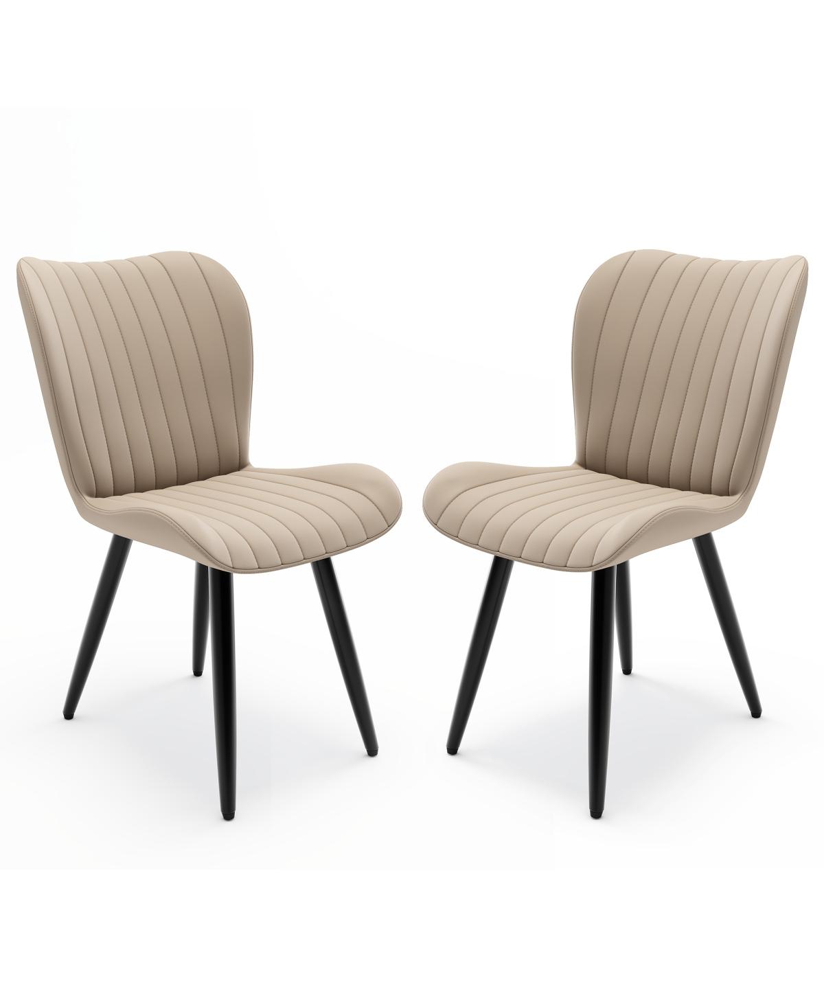 Click here for Streamdale Furniture Set of 2 Modern Pu Leather Di... prices