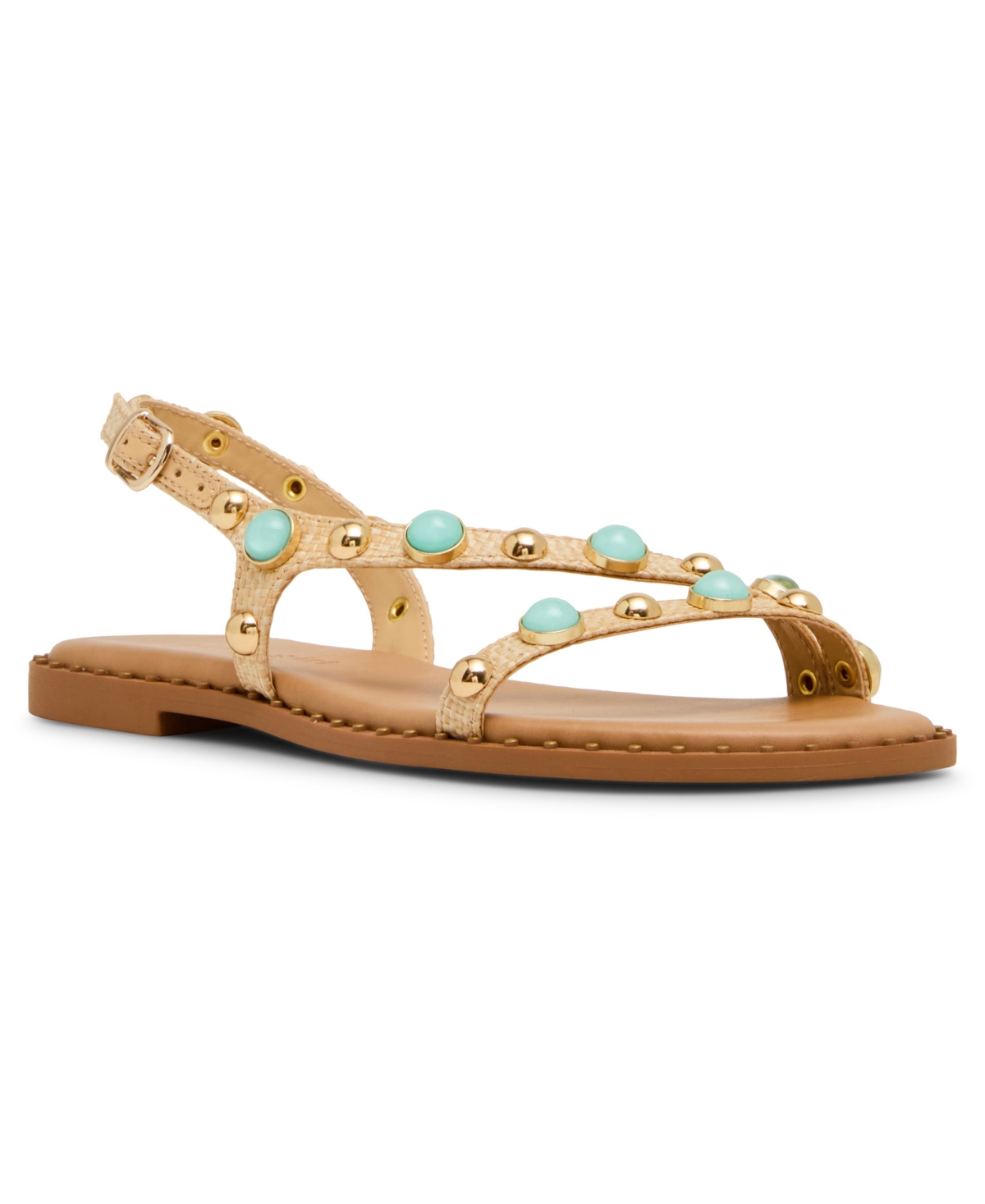 Click here for Madden Girl Womens Witty Embellished Strappy Flat... prices