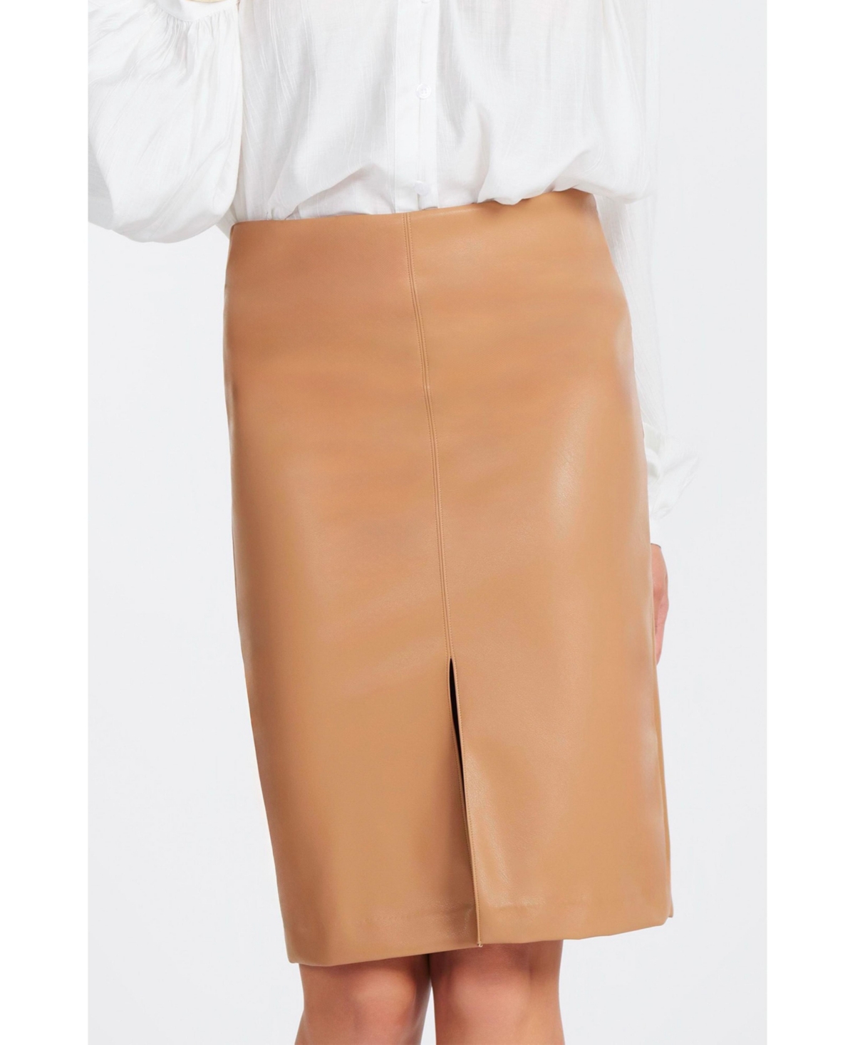 Click here for Bishop + Young Womens Briana Faux Leather Skirt -... prices