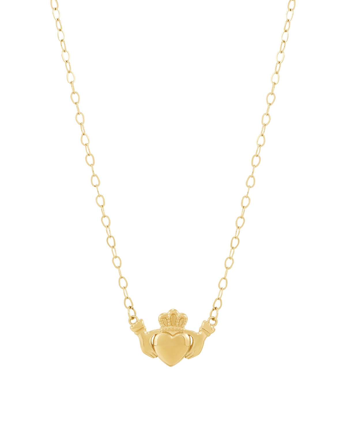 Click here for Macys Claddagh Pendant Necklace in 10k Yellow Gold... prices