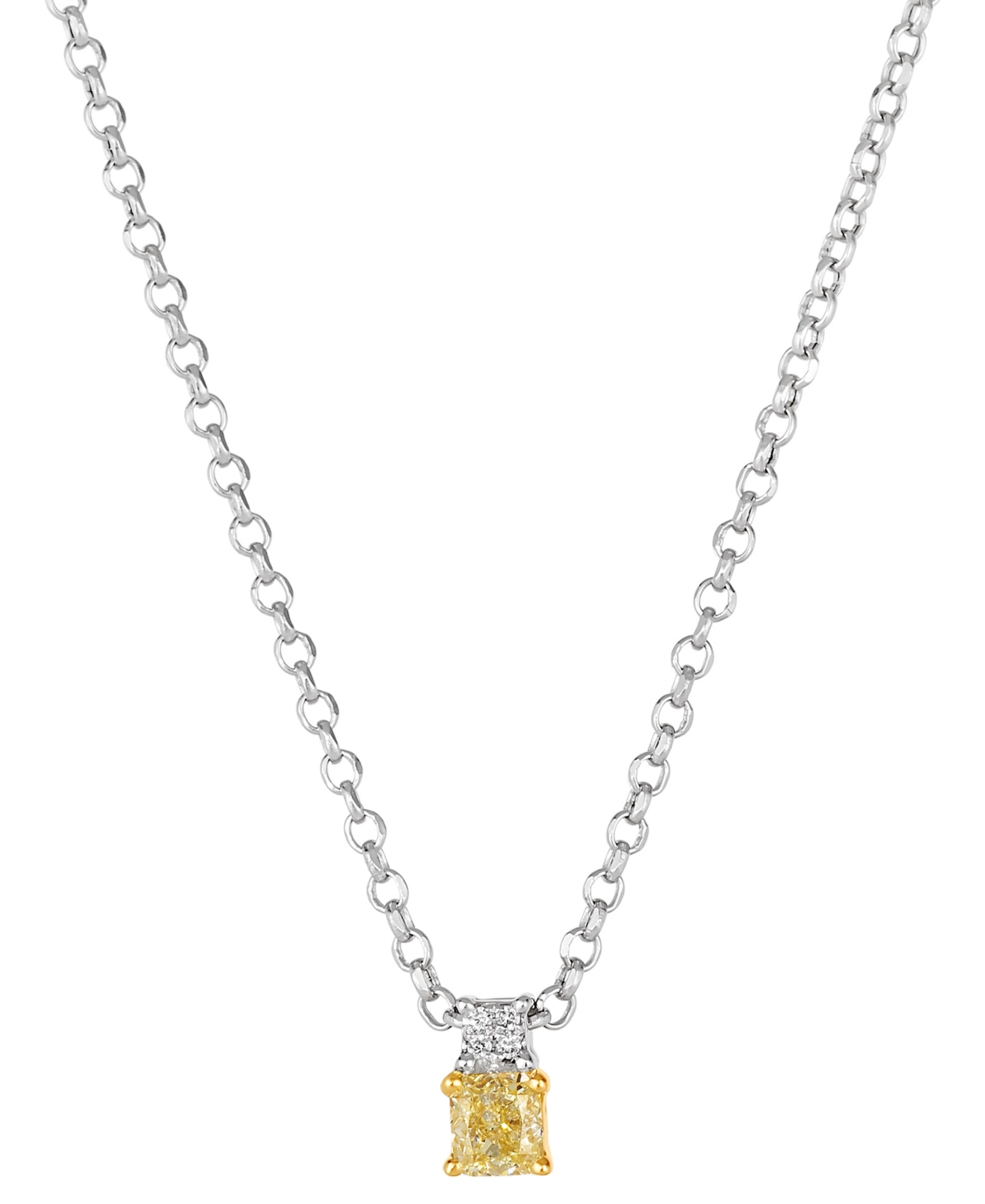 Click here for Le Vian Sunny Yellow & Vanilla Diamond Pendant Nec... prices