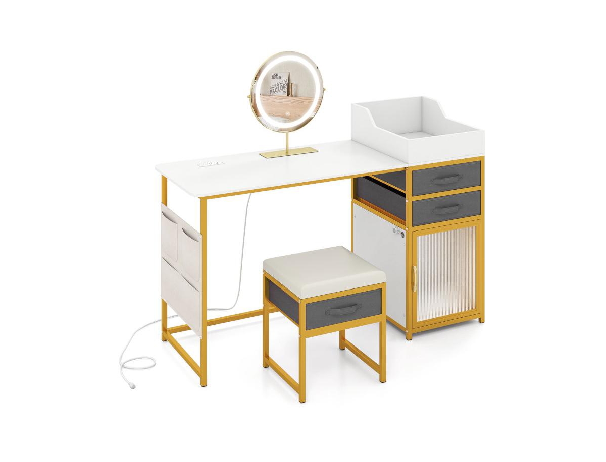 Click here for Slickblue 55" Makeup Vanity Desk with Rotatab... prices