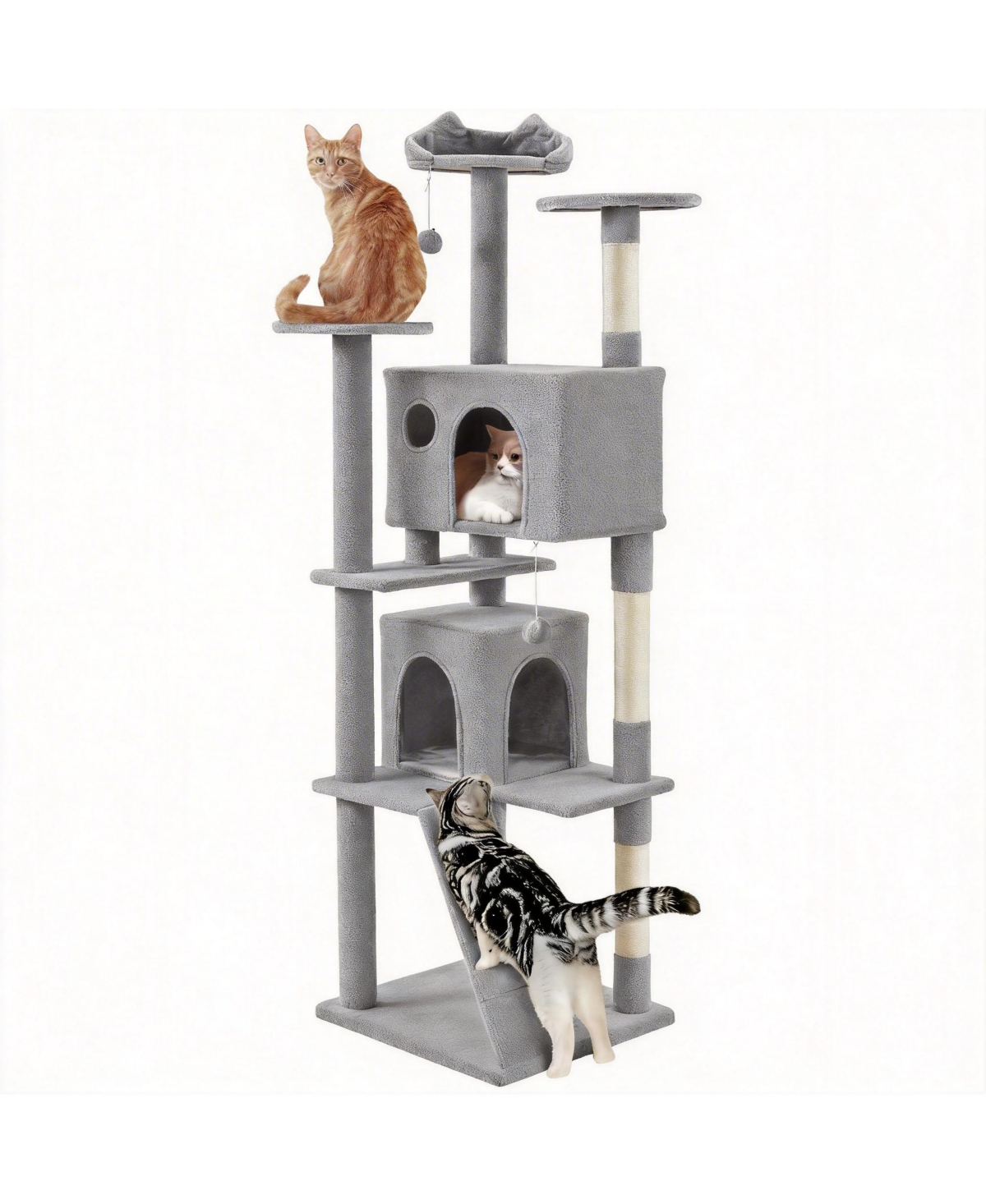 Click here for Aronkl Multi-level Cat Tree Tower with Cat-ear Per... prices