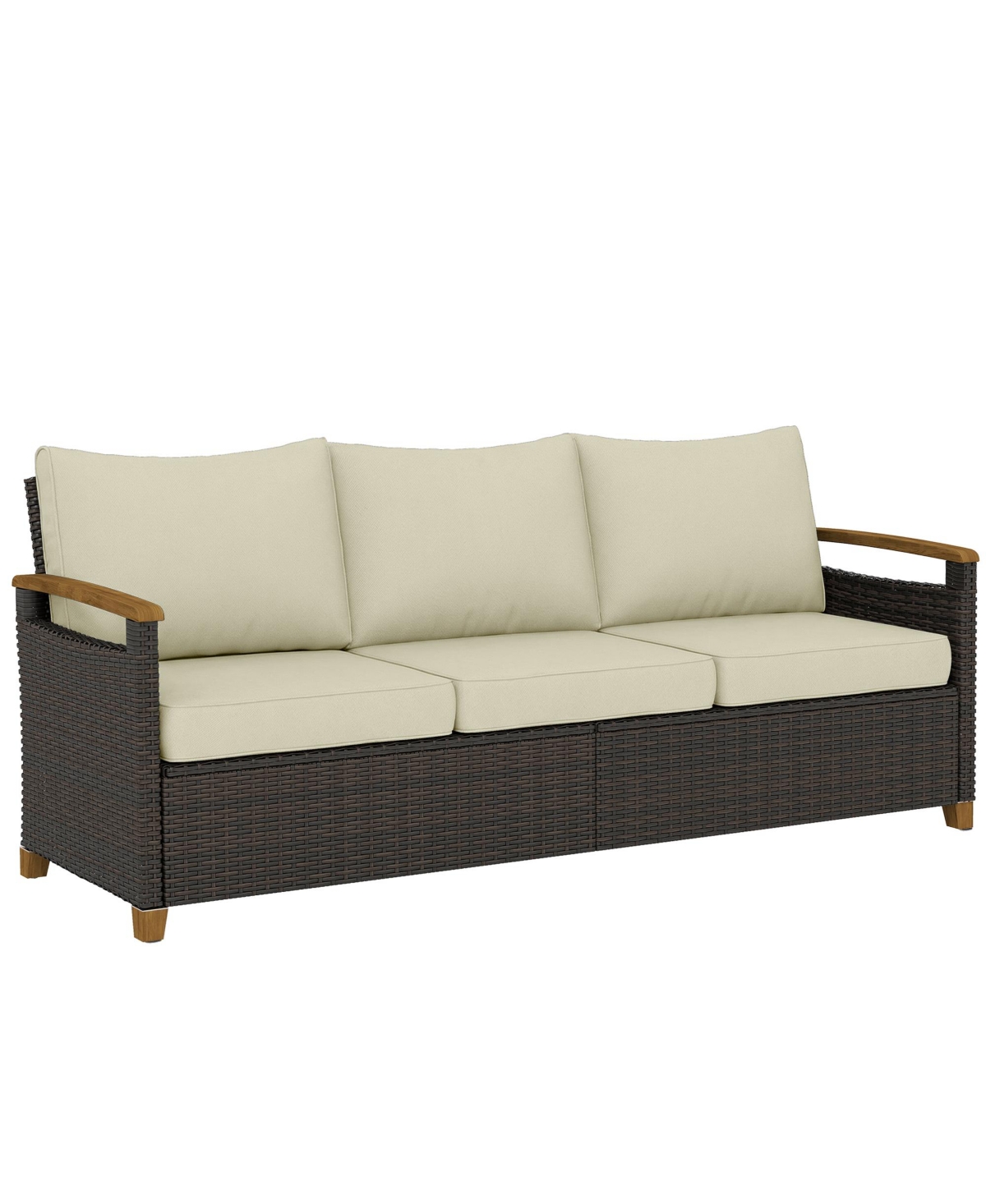 Click here for Outsunny 3 Seater Outdoor Couch Sofa with Cushione... prices
