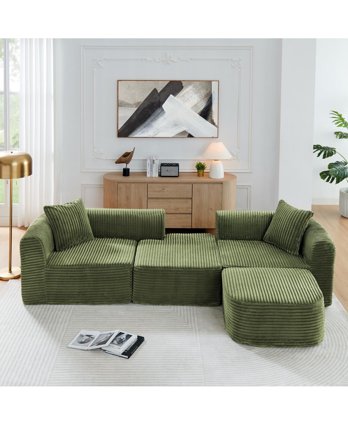 Click here for Streamdale Furniture Green 114" Cloud Section... prices