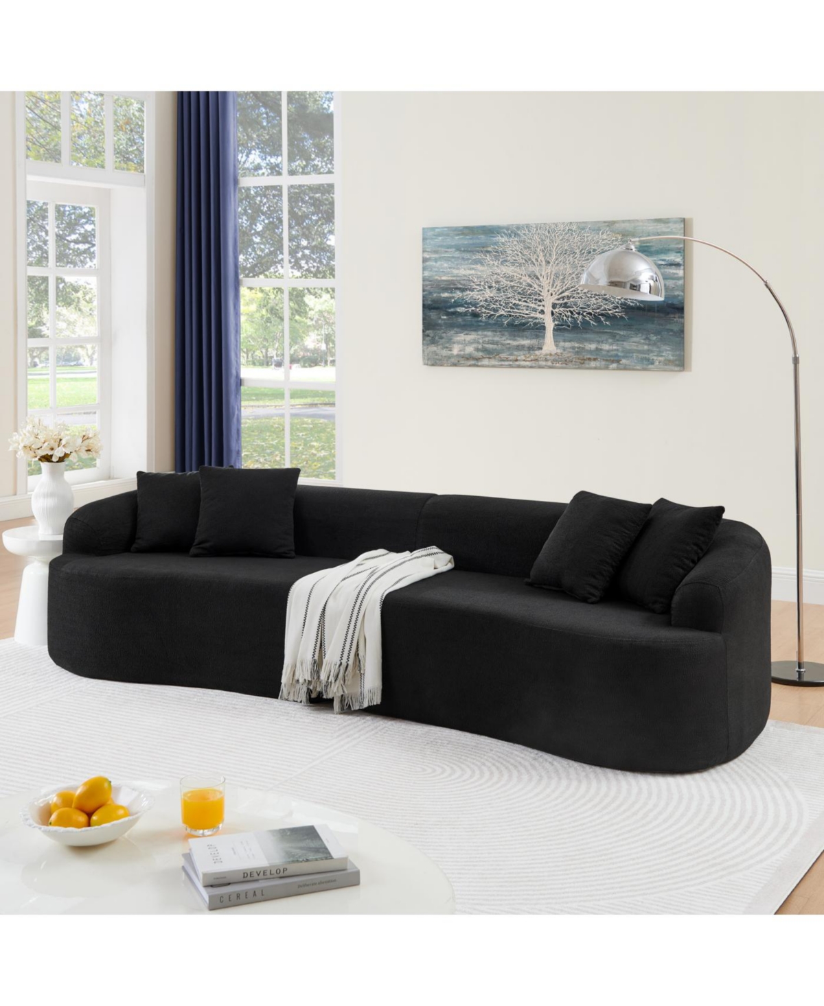 Click here for Streamdale Furniture Streamdale Curved Lambs Wool... prices