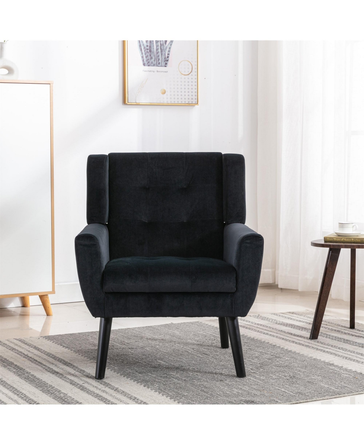 Click here for Clihome Modern Soft Velvet Accent Chair Dining Cha... prices