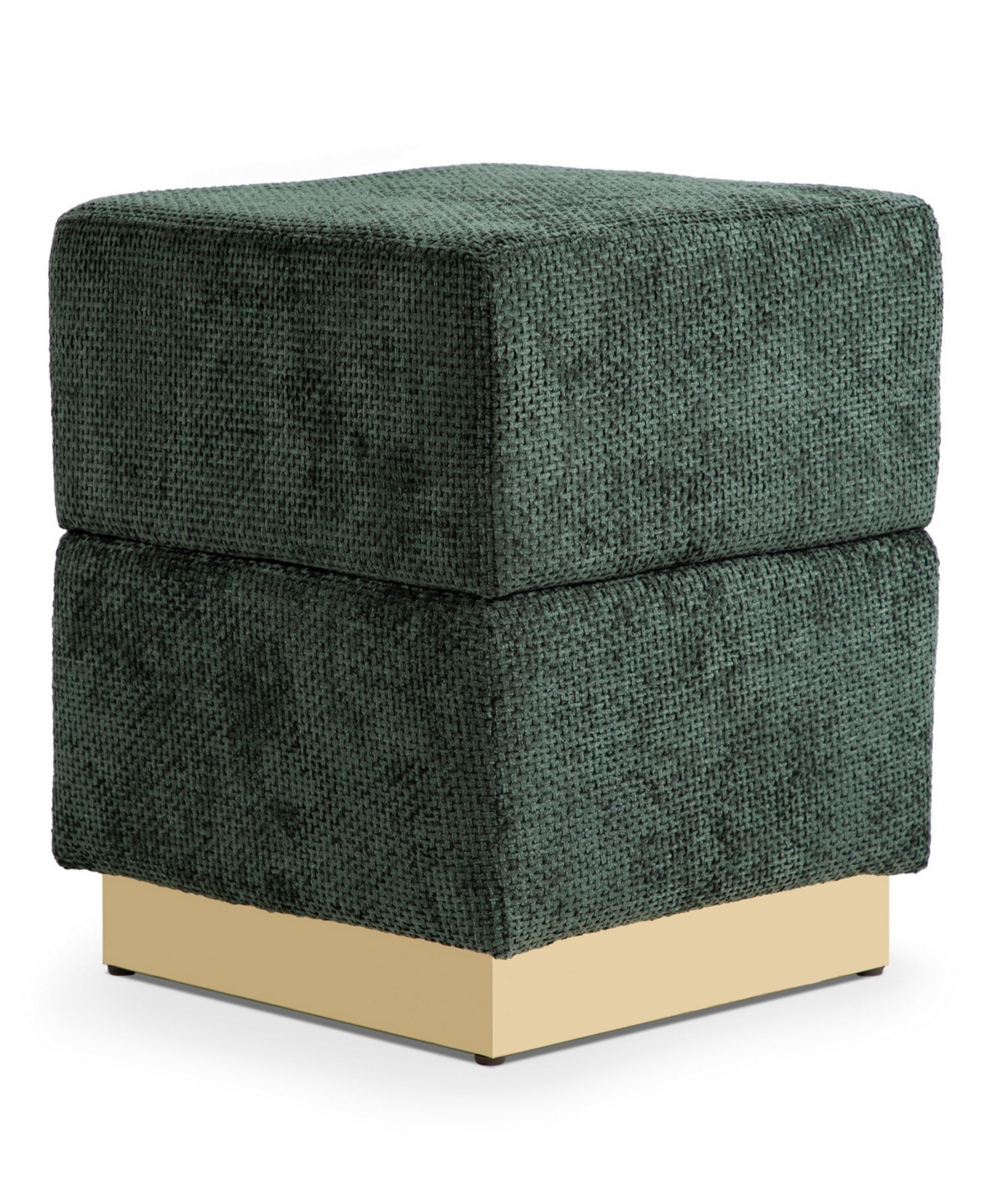 Click here for Dashiell 15 Chenille Cube Storage Ottoman - Green prices
