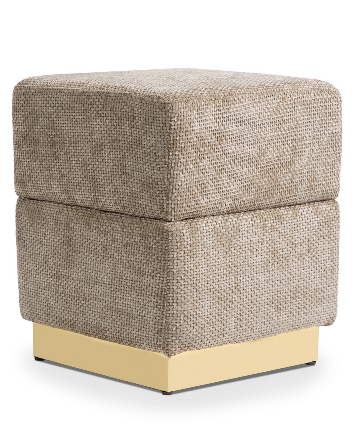 Click here for Dashiell 15 Chenille Cube Storage Ottoman - Silver... prices