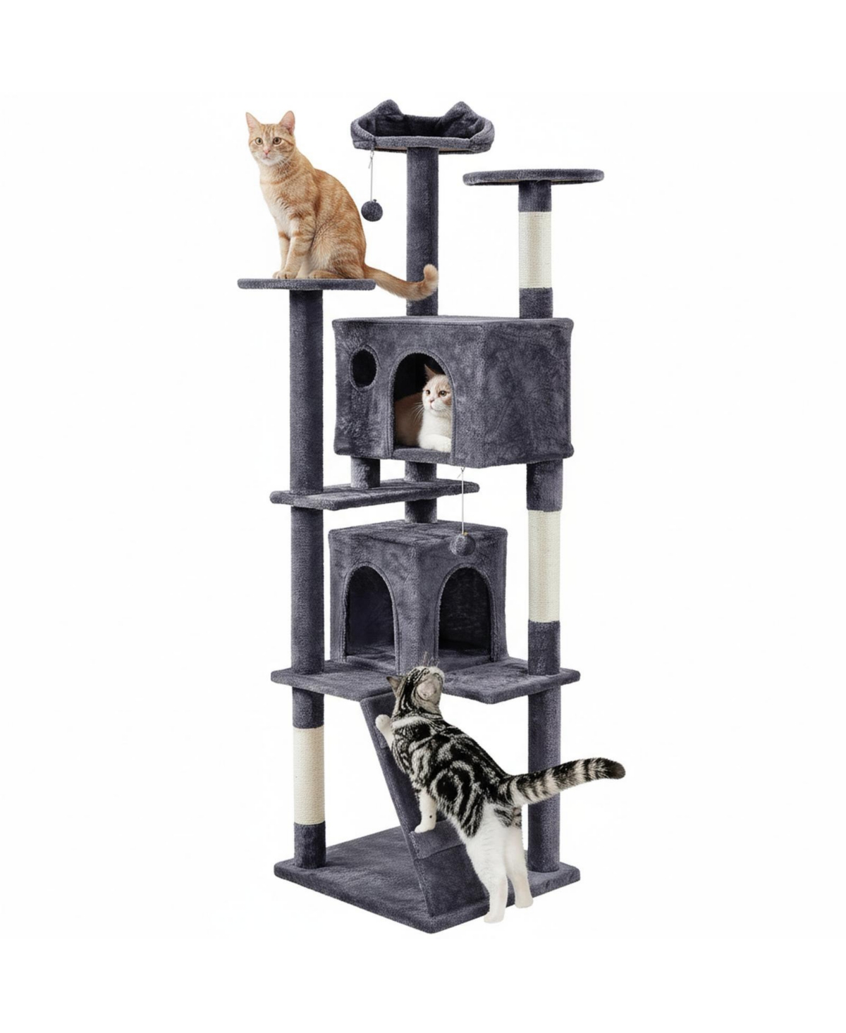 Click here for Aronkl Multi-level Cat Tree Tower with Cat-ear Per... prices