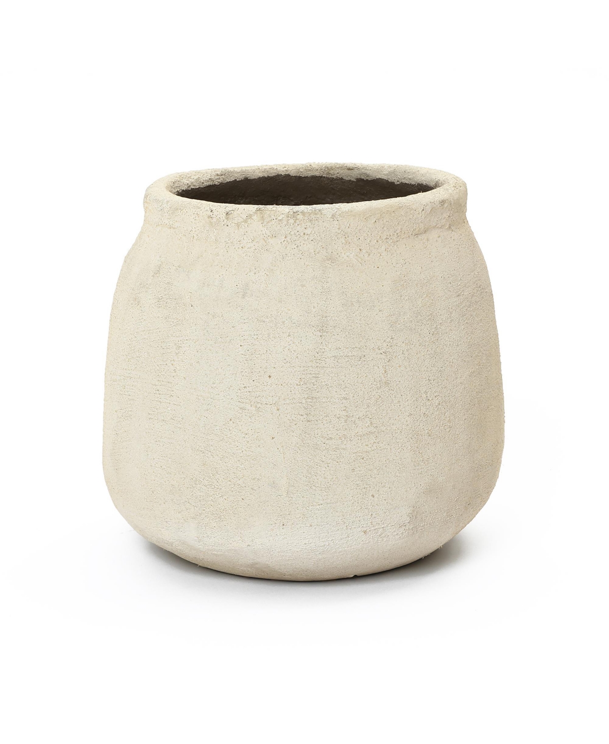 Click here for LuxenHome Sahara Stone Planter  12" Round Cem... prices