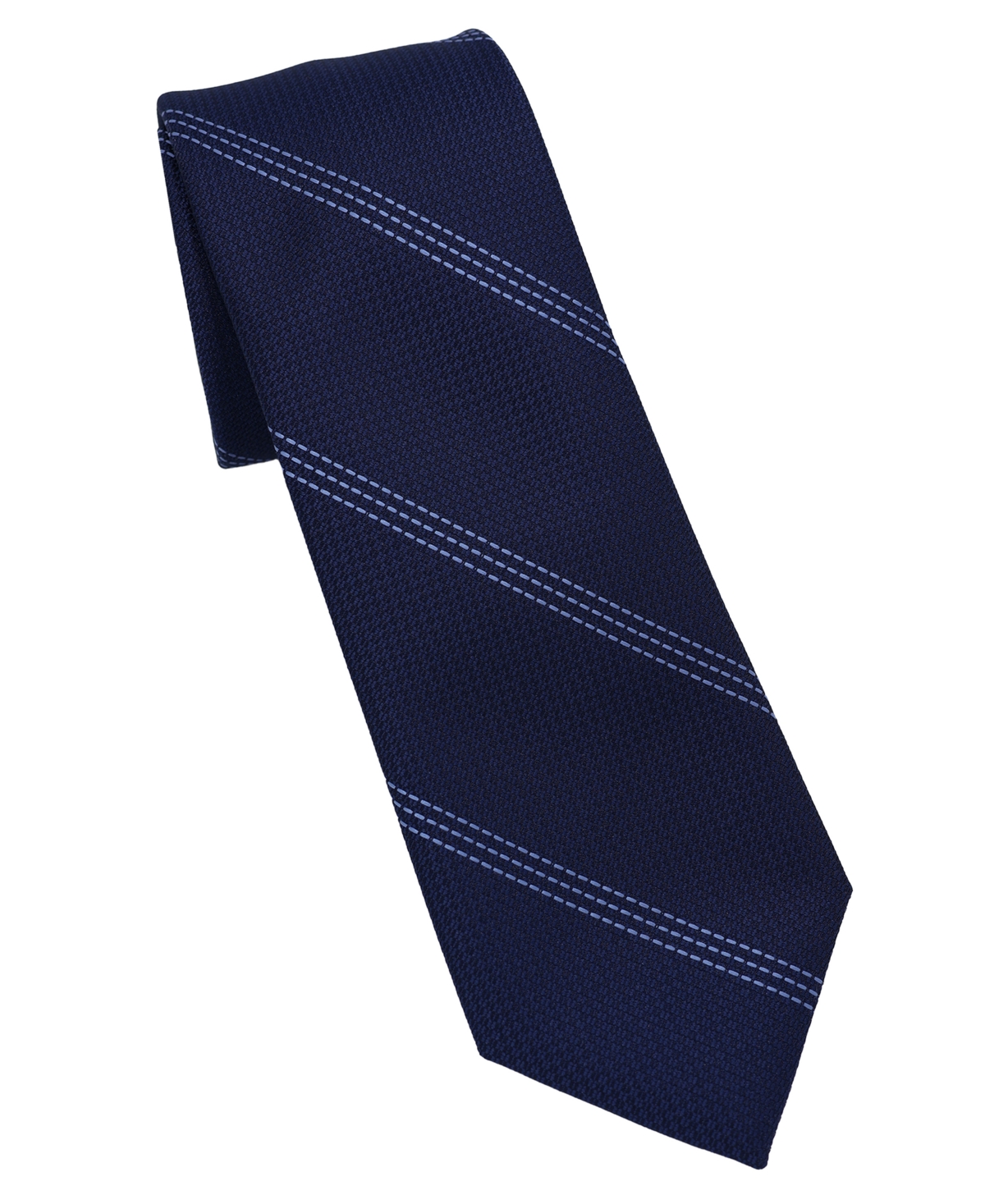 Click here for Dkny Mens Slim Design Striped Neck Tie - Navy Blue prices