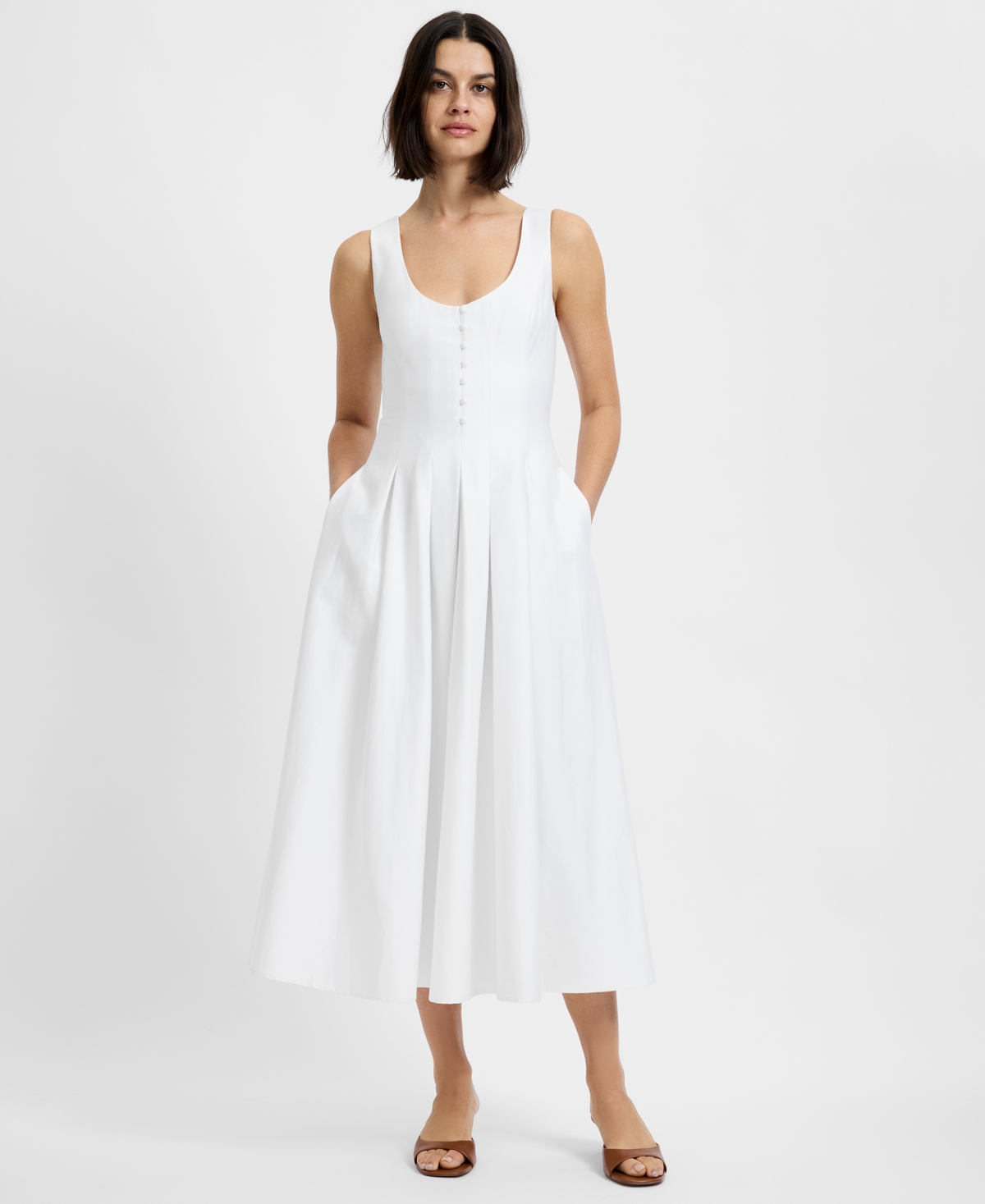 Click here for French Connection Womens Satin Fit And Flare Scoop... prices
