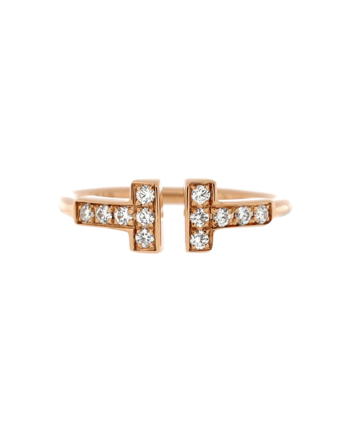 Click here for Pre-Owned Tiffany & Co T Wire Ring - 18k rose gold prices