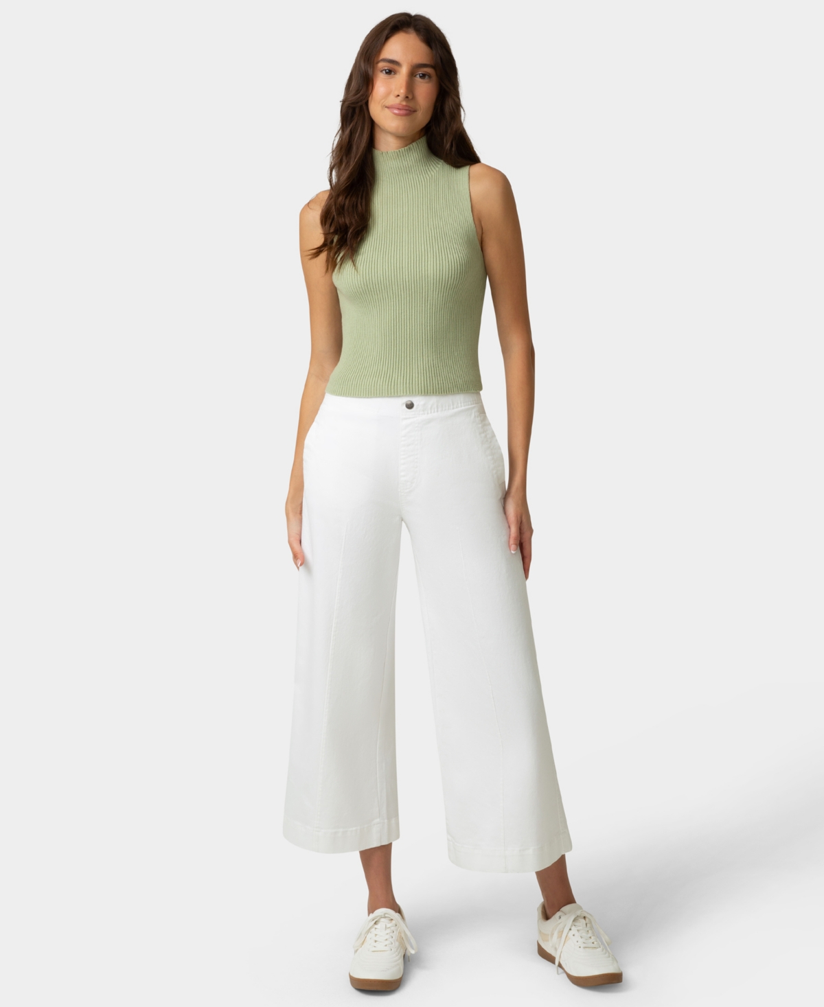 Click here for Hue Womens Fine Lines Denim Crop Wide-Leg Sleepwea... prices