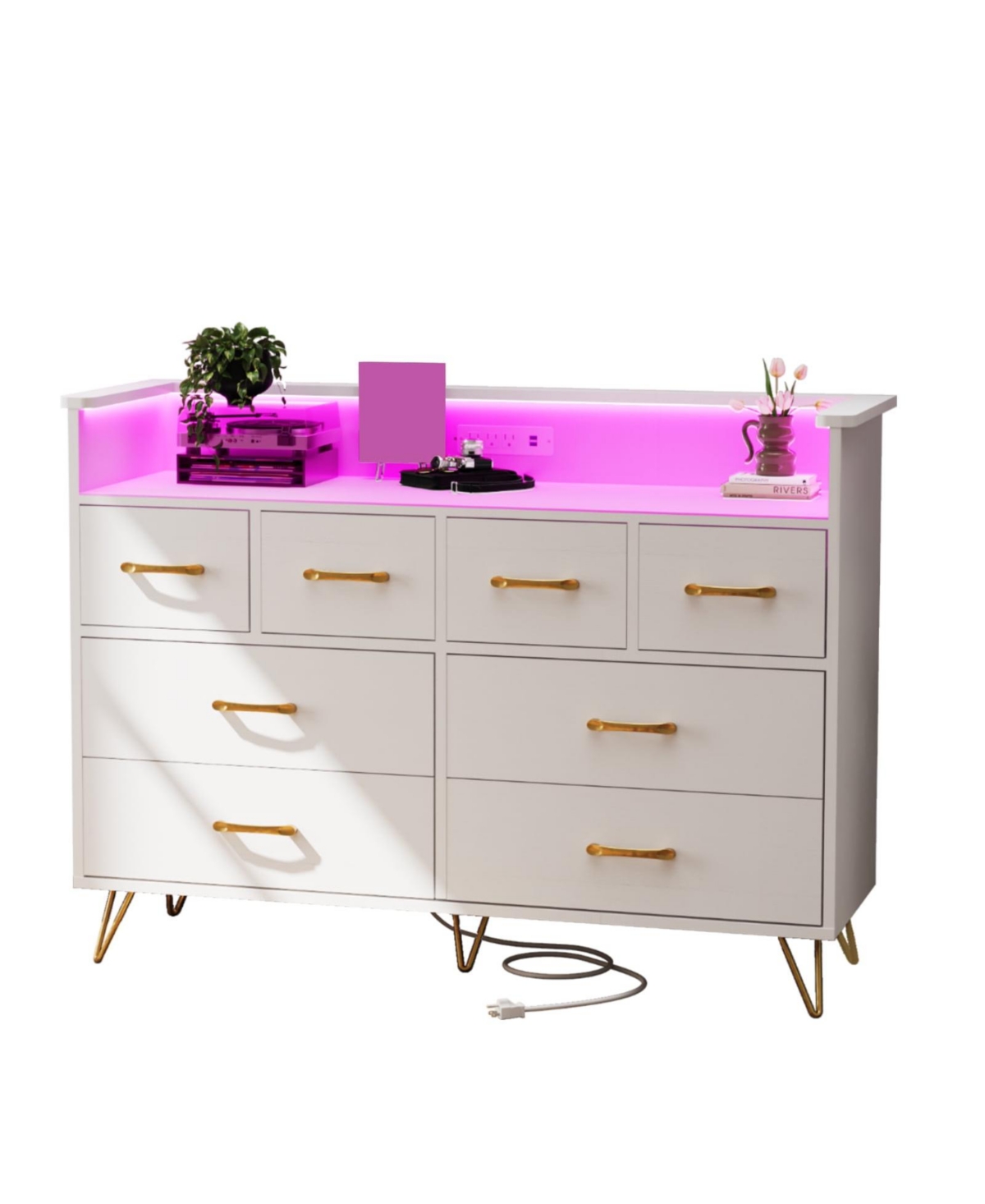 Click here for gaomon Modern 8 Drawer Dresser with Charging Stati... prices