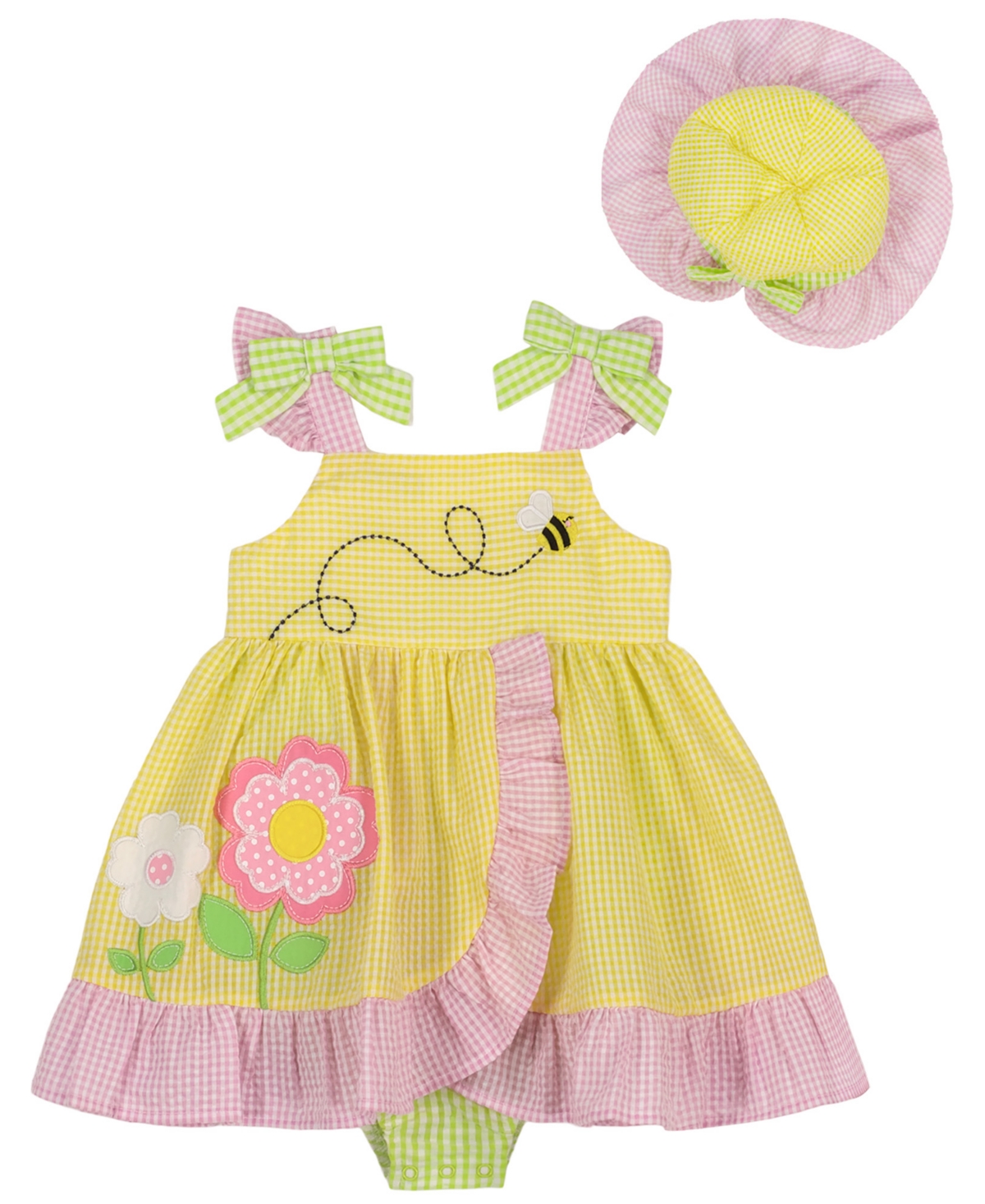 Click here for Blueberi Boulevard Baby Girls Embroidered Dress wi... prices