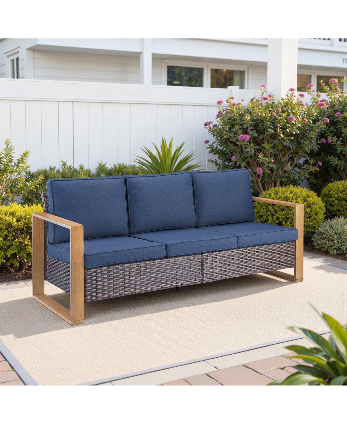 Click here for Gymojoy Outdoor Patio Couch  3 Seater Outdoor Wick... prices