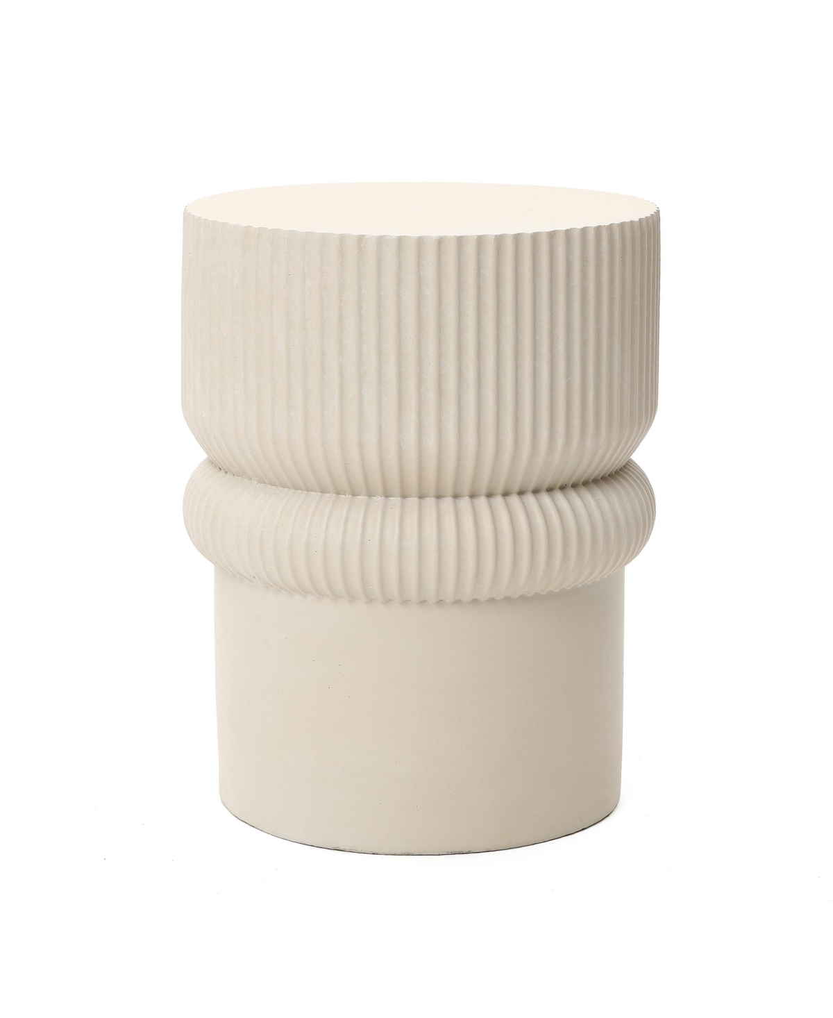 Click here for LuxenHome Minimalist MgO Patio Table  Tall Round S... prices