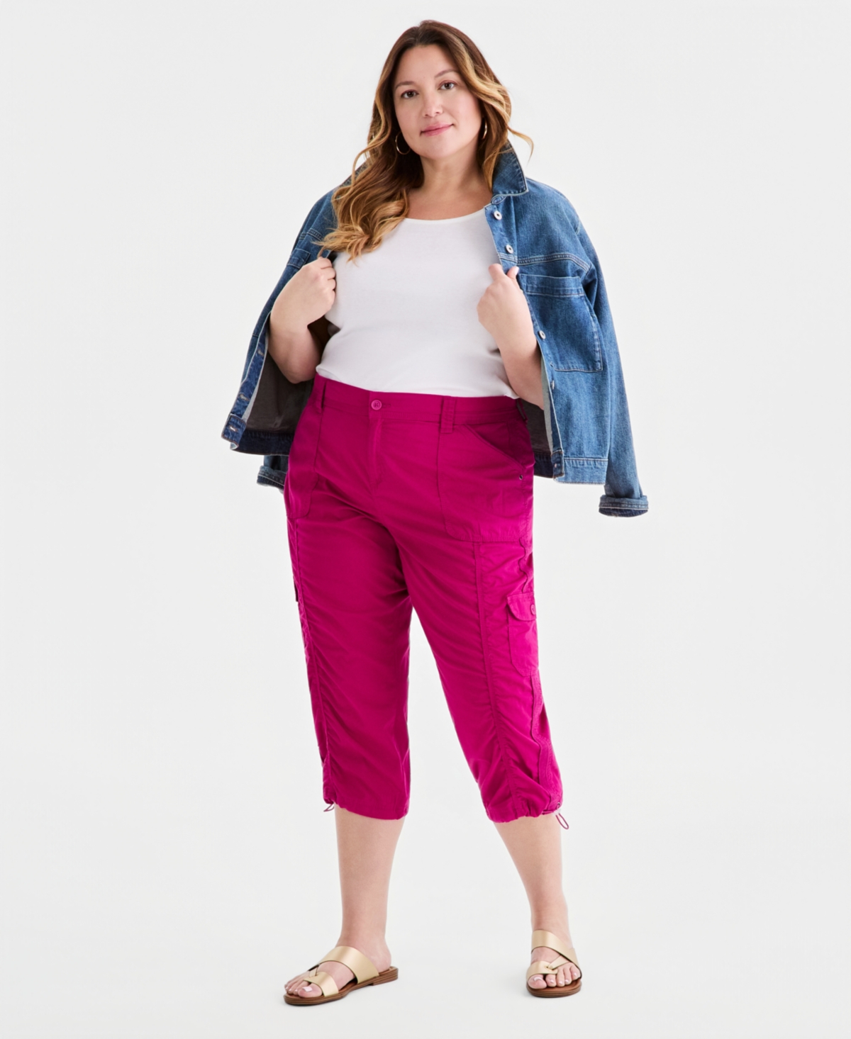 Click here for Style & Co Plus Size Cargo Capri Pants  Macys Excl... prices