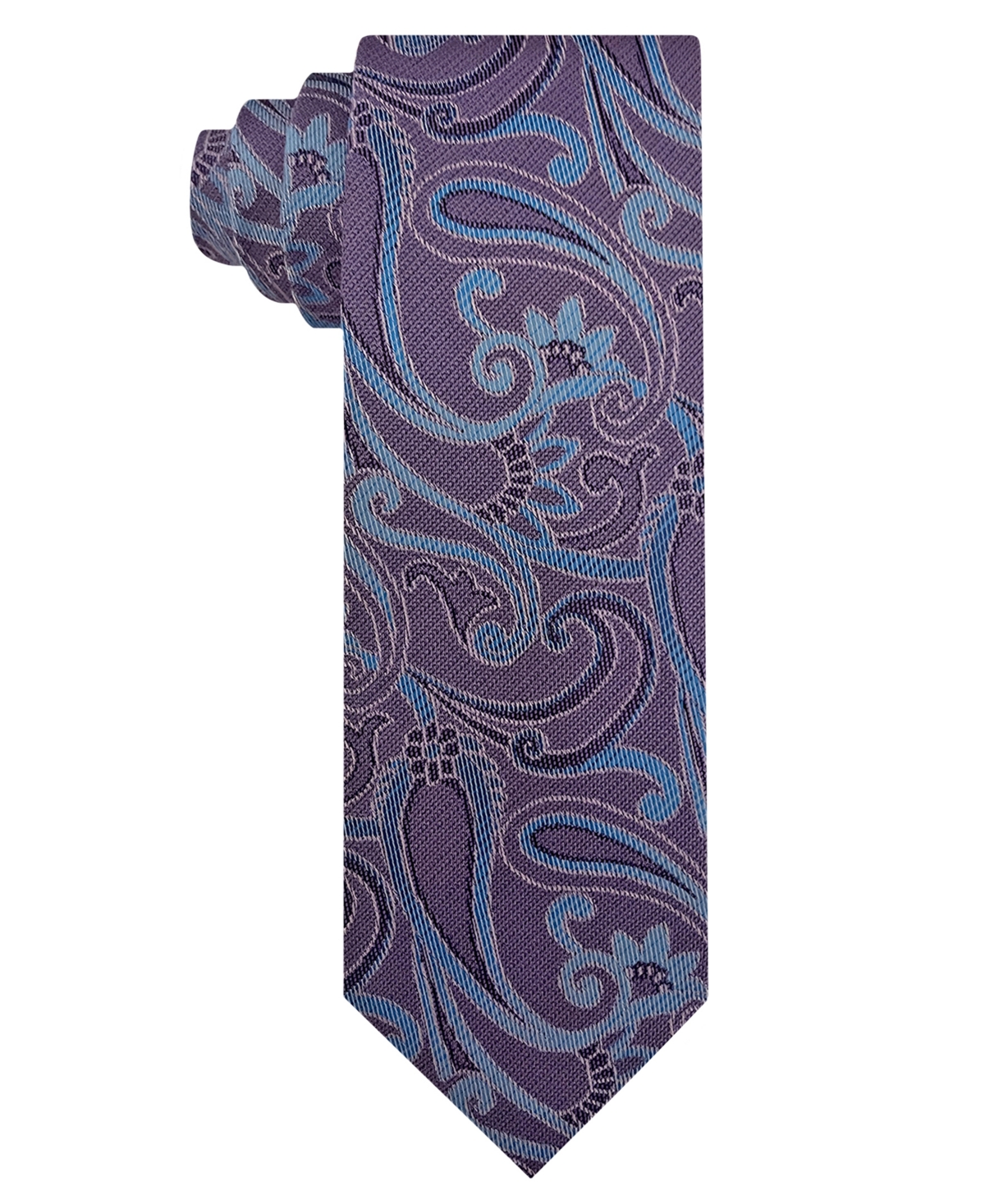 Click here for Van Heusen Mens All-Over Paisley Tie - Purple prices