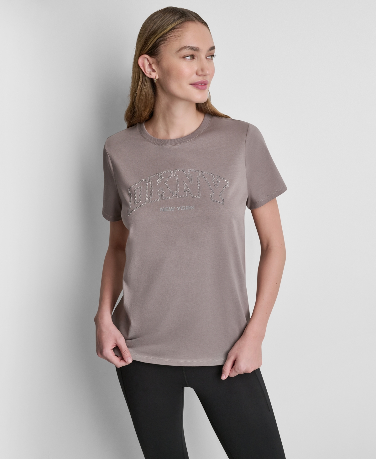 Click here for Dkny Sport Womens Rhinestone Varsity Logo Relaxed... prices