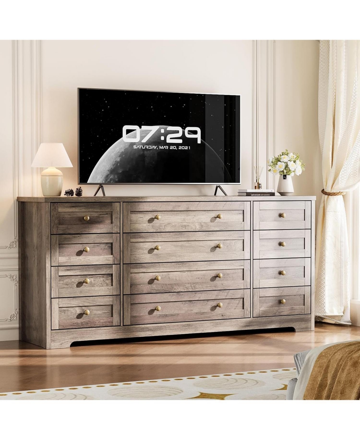 Click here for gaomon 12 Drawers Wood Dressers for Bedroom  63&#x... prices