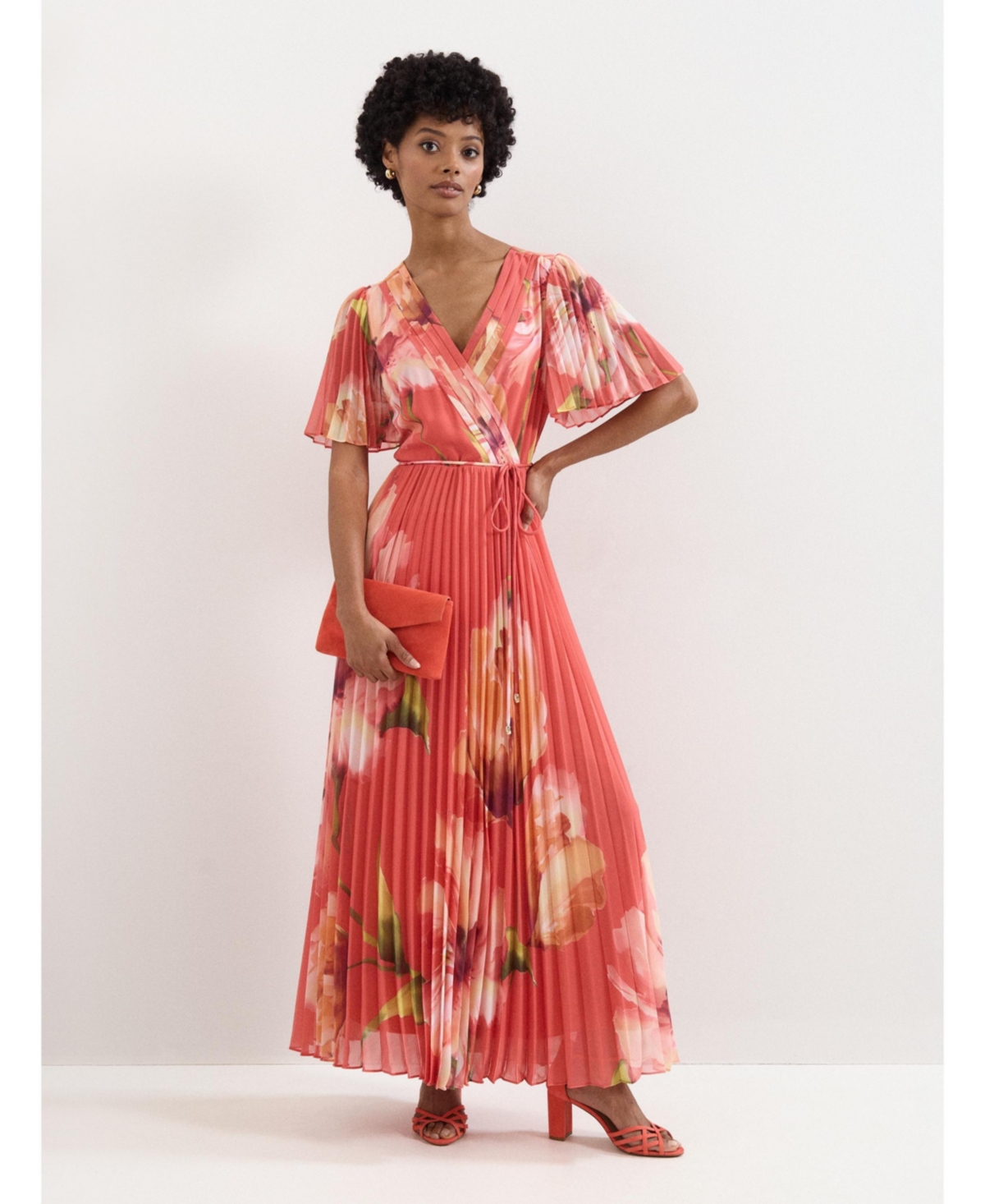 Click here for Phase Eight Womens Abigail Wrap Dress - Orange prices